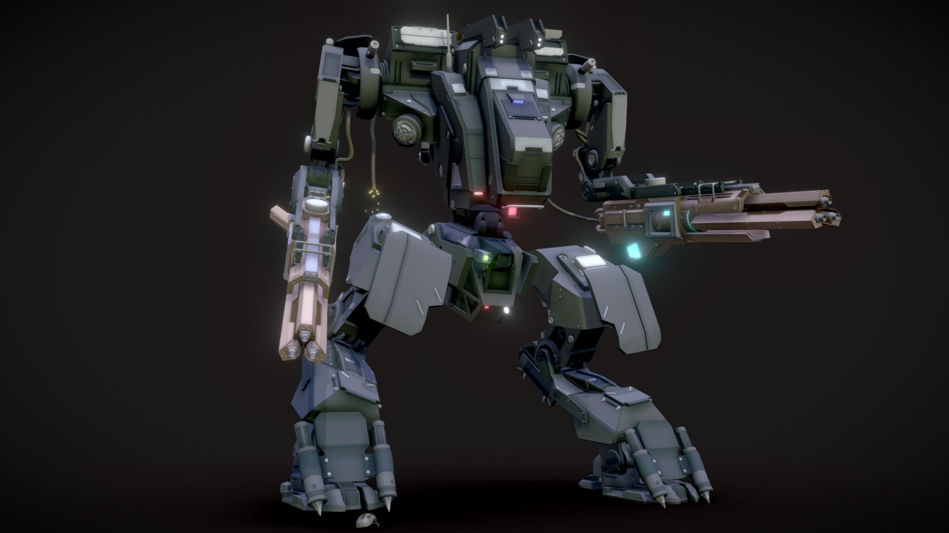 Final Draft - Mecha (Coursework XYZ school) - Download Free 3D model by ...