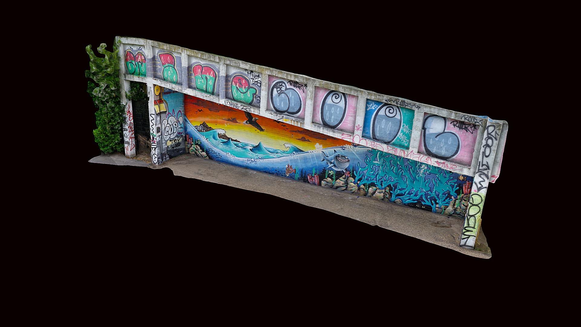 Bridge Graffiti - mr_skosh_artist - Download Free 3D model by Blayne ...