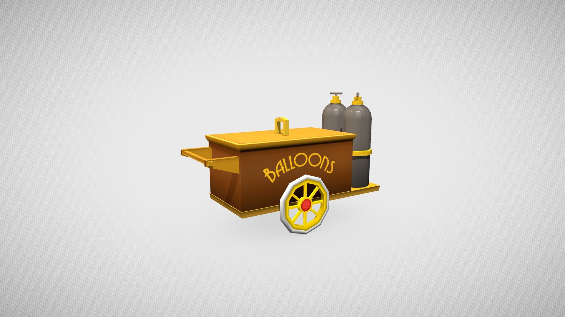Balloon Cart [Game Ready] - Buy Royalty Free 3D model by Raphael C ...