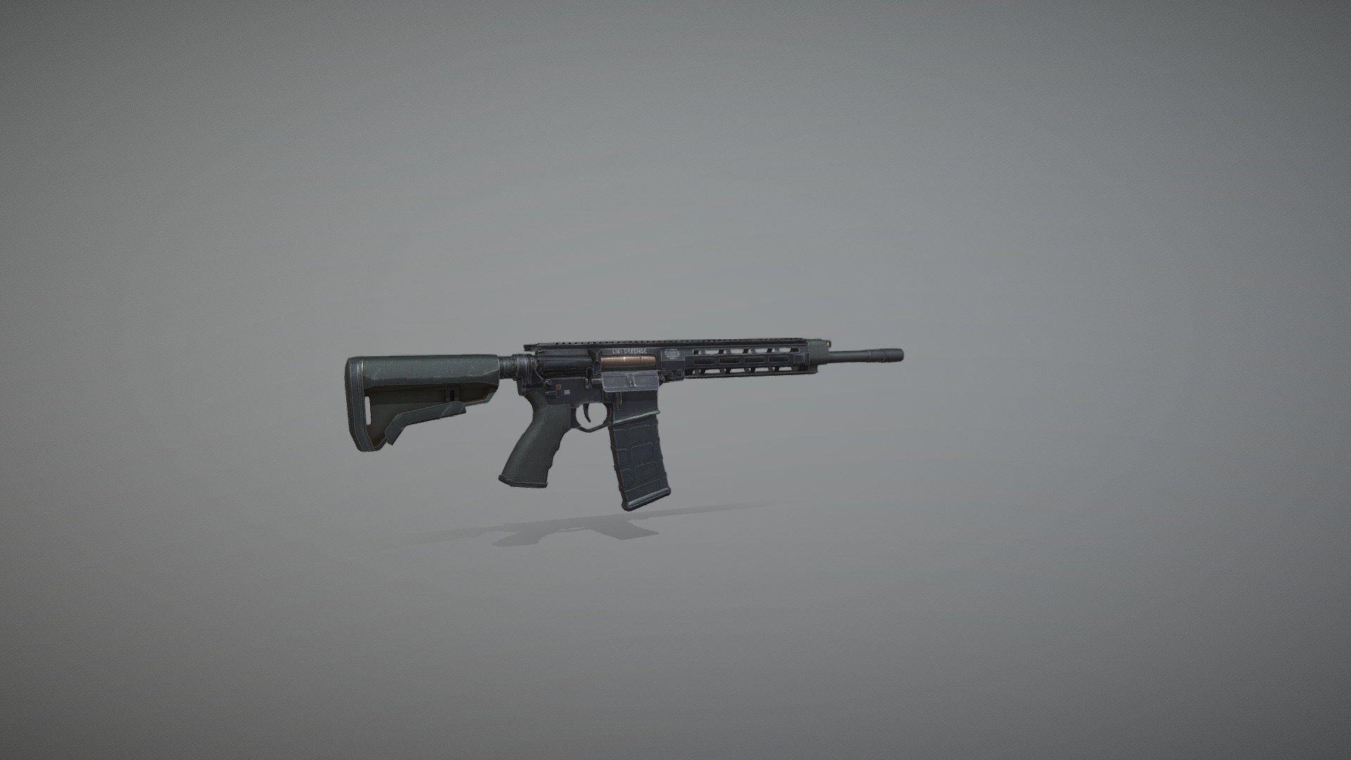 LMT Assault Rifle - 3D model by AndyWaterhouse [ebfca32] - Sketchfab