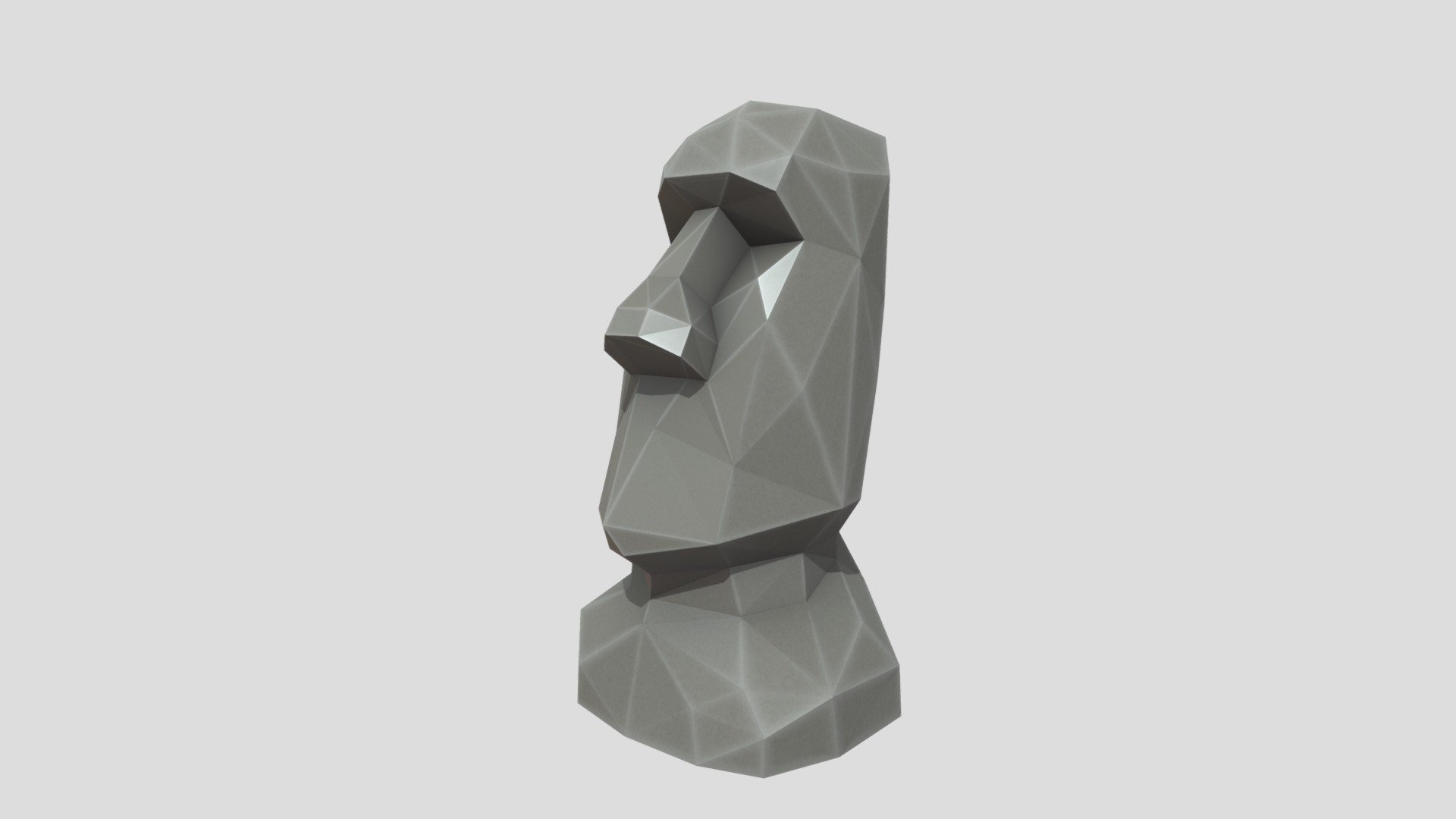 Moai, Low Poly 202301-5 - 3D model by O-tolab [ec000a8] - Sketchfab