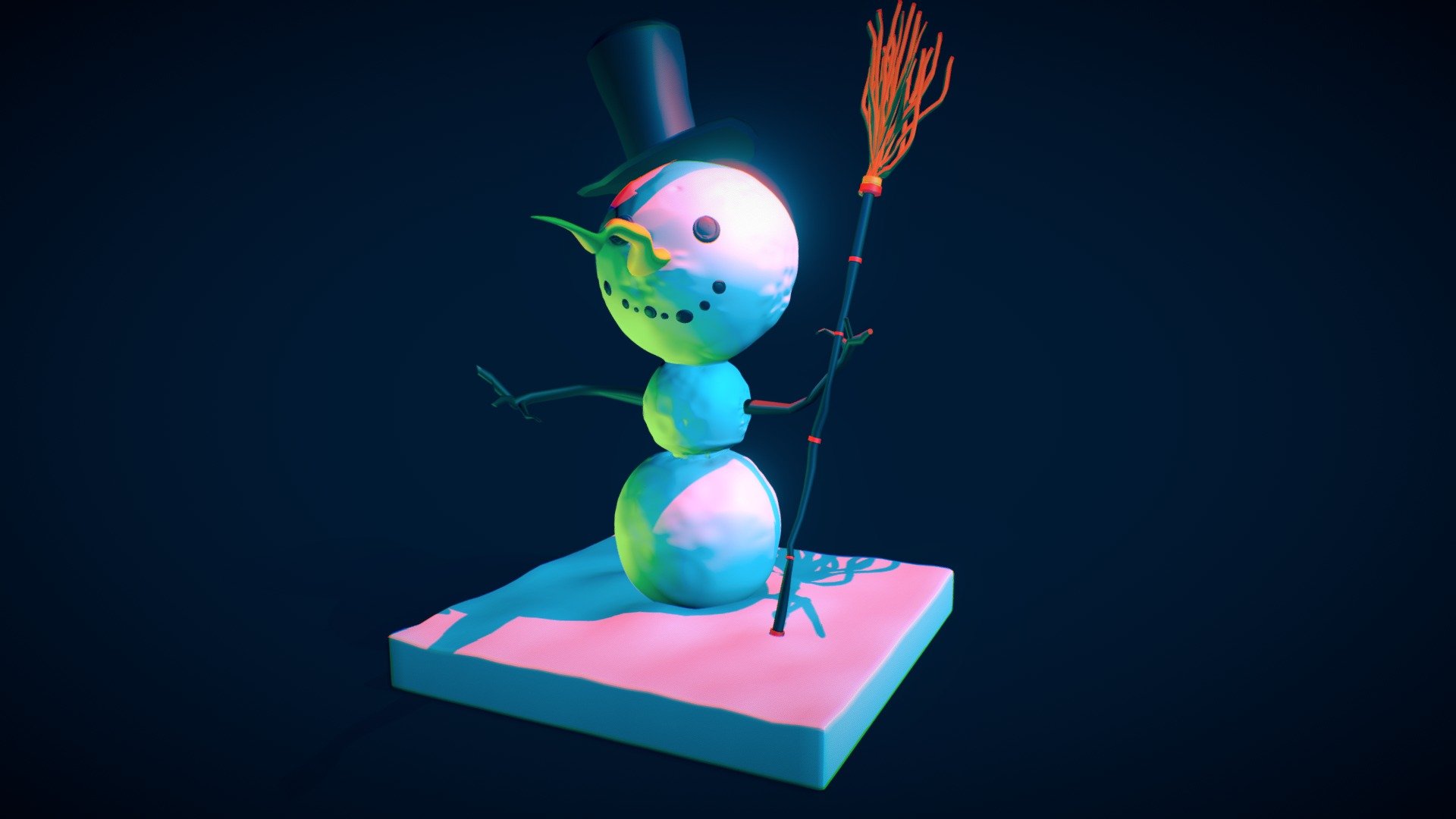 Snowman3_0 - 3D model by AnonyMoo [ec03275] - Sketchfab