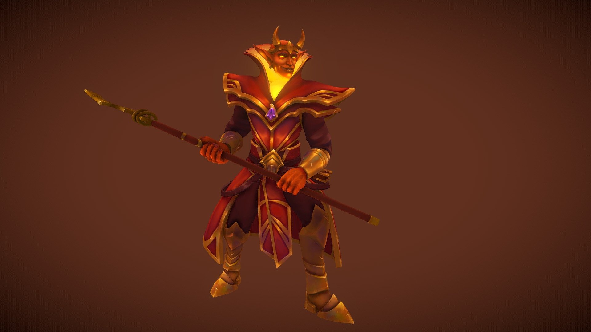 Stylized Pyromancer - 3D model by N-hance Studio (@Malice6731) [ec03963 ...
