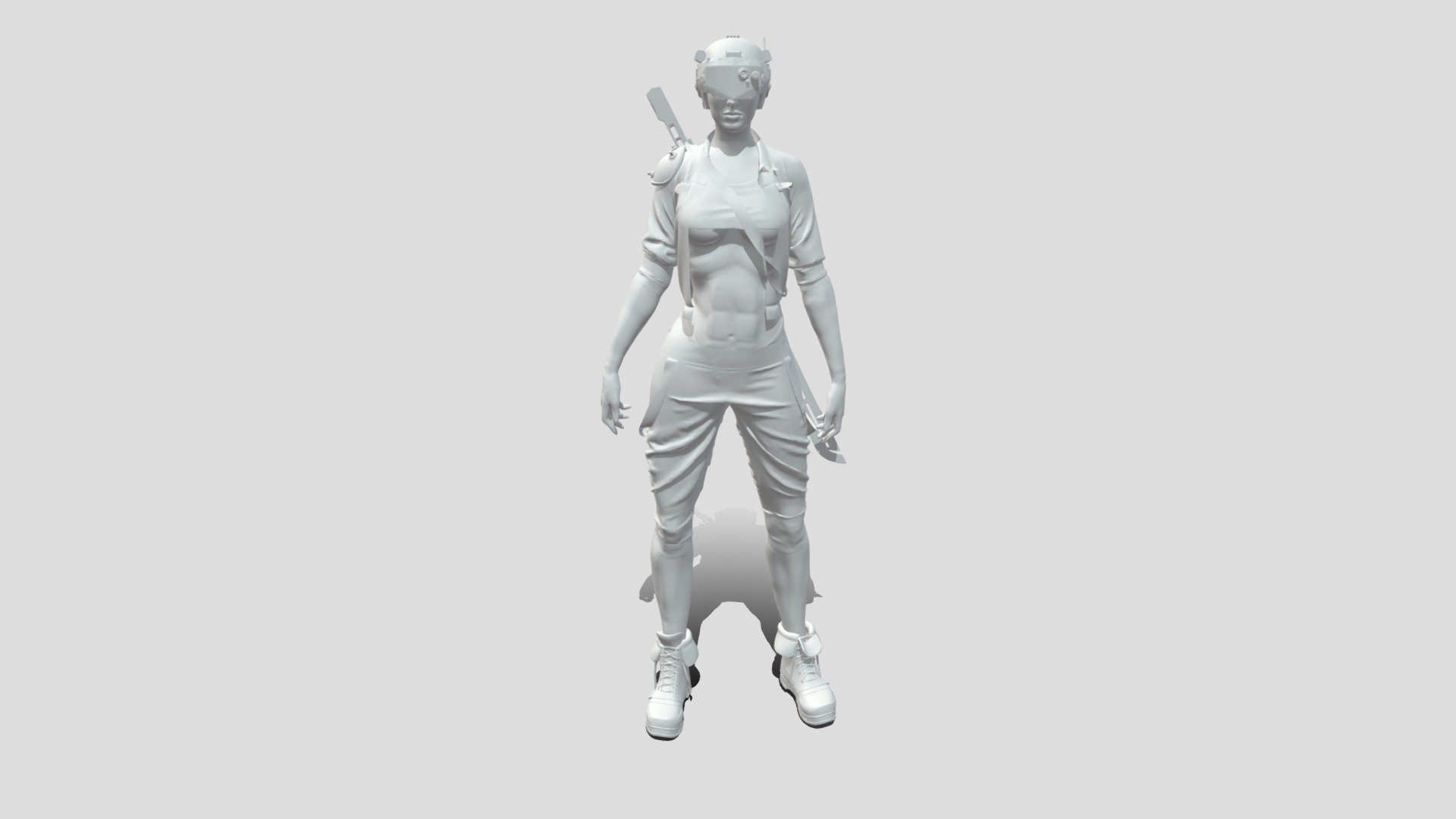 Cyber warrior - 3D model by Gan1er [ec05963] - Sketchfab