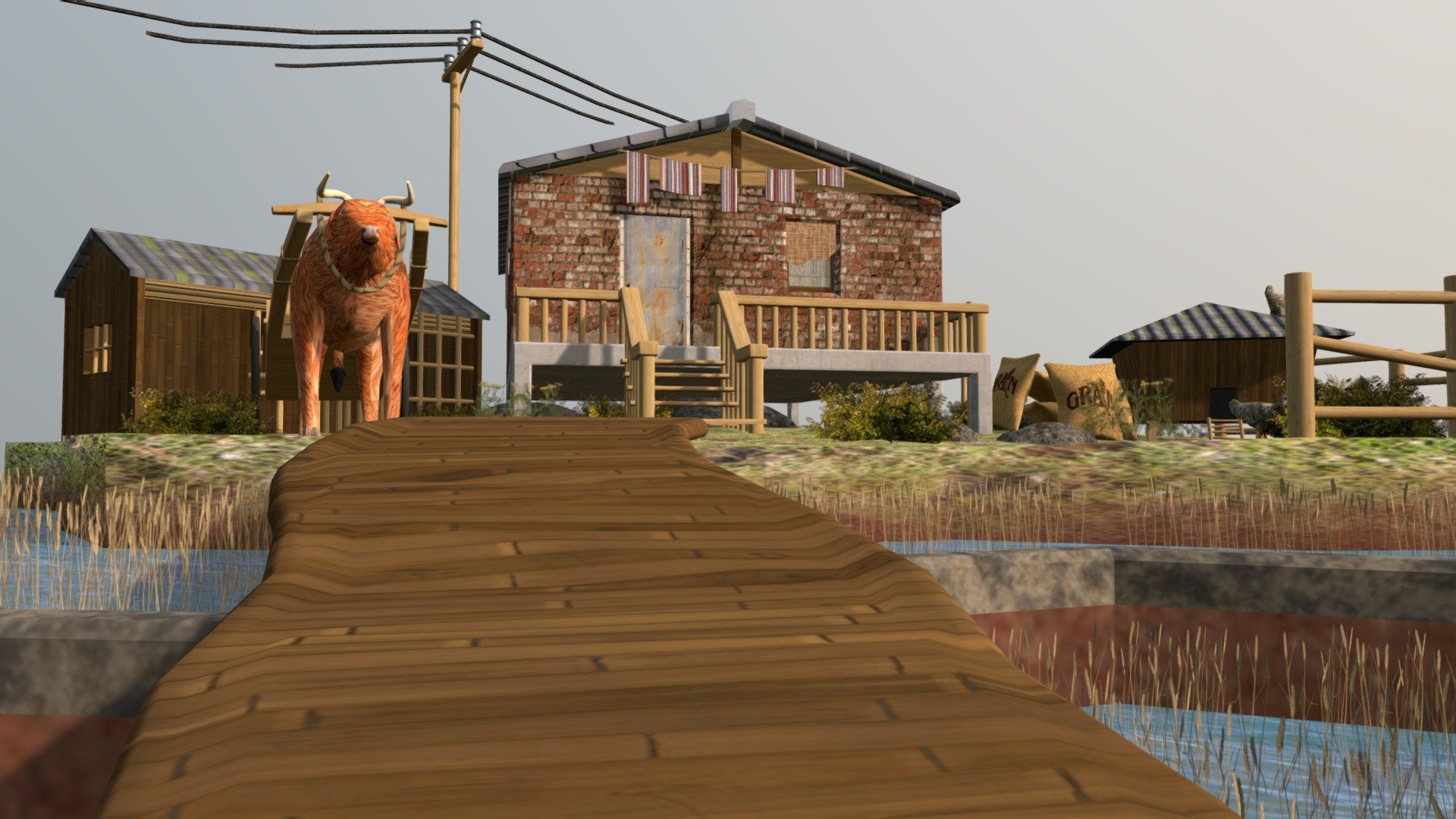 Rice Farm - DAE GGP 3D Model - 3D model by Bran Charlet (@brancharlet ...