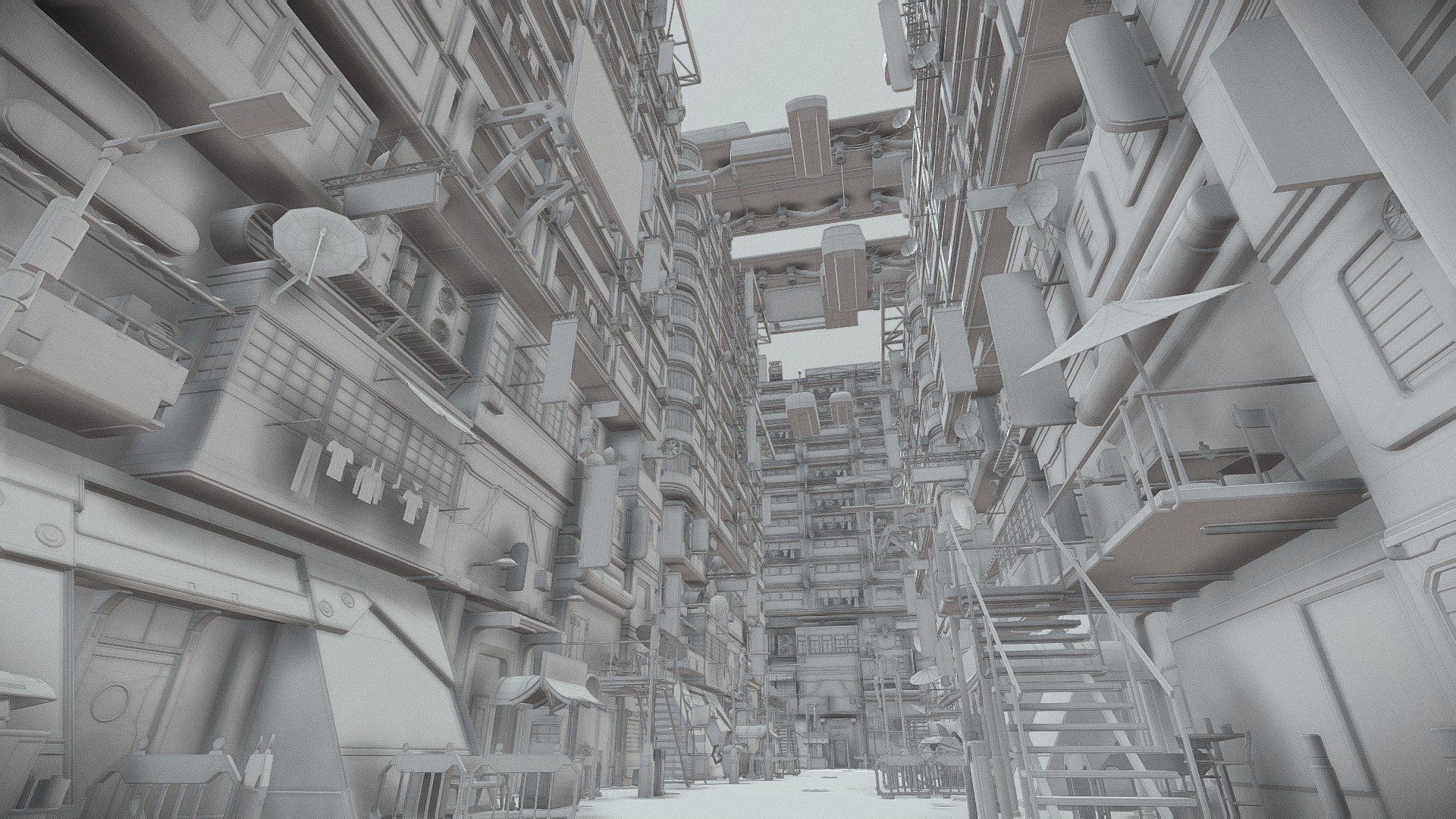 Cyberpunk City kitbash - Buy Royalty Free 3D model by carlcapu9 ...