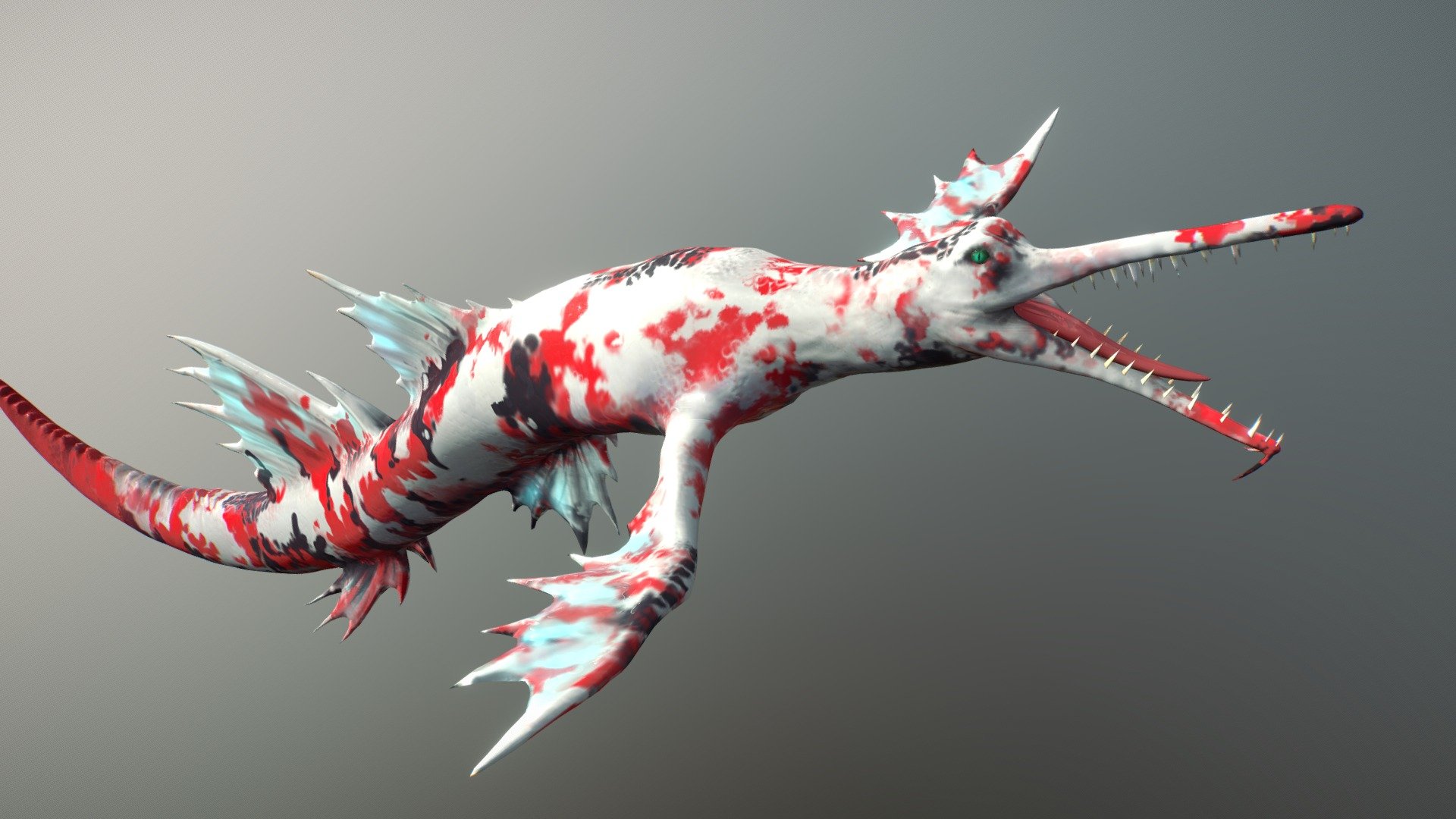 Sea Creature - 3D model by zafrean [ec0a004] - Sketchfab