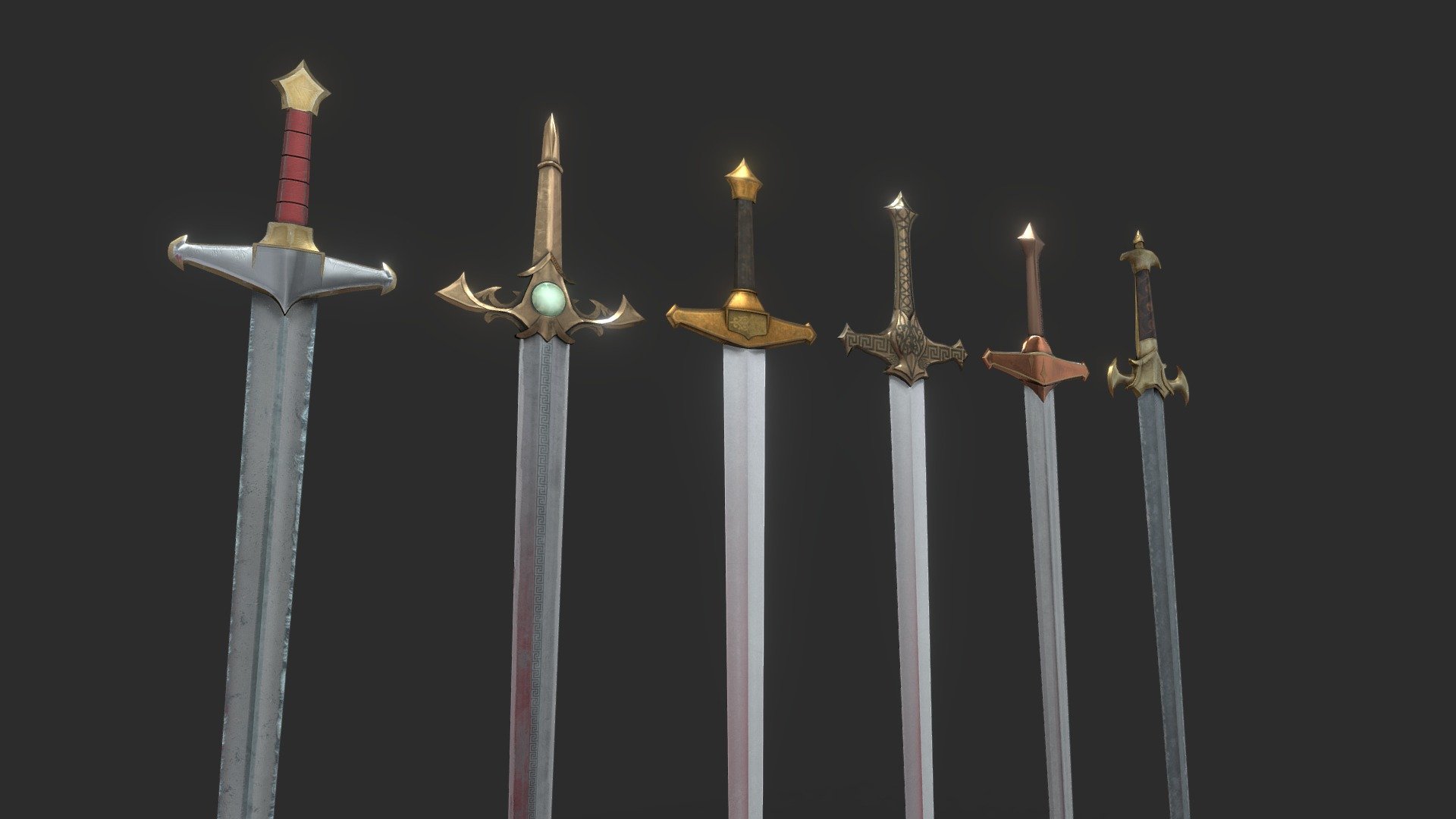 Sword Collection Low Poly - Buy Royalty Free 3D model by Hivrtoon ...