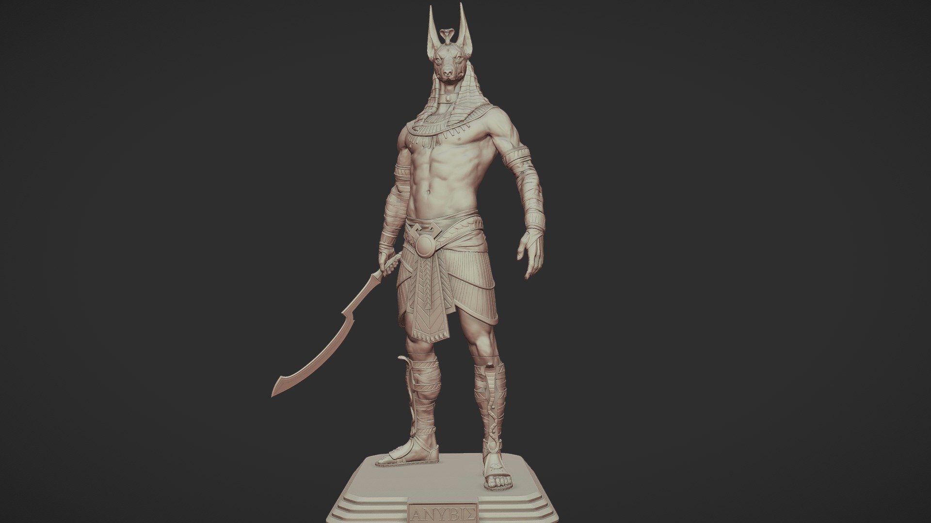 Anubis 3D Printable Model - Buy Royalty Free 3D model by ...
