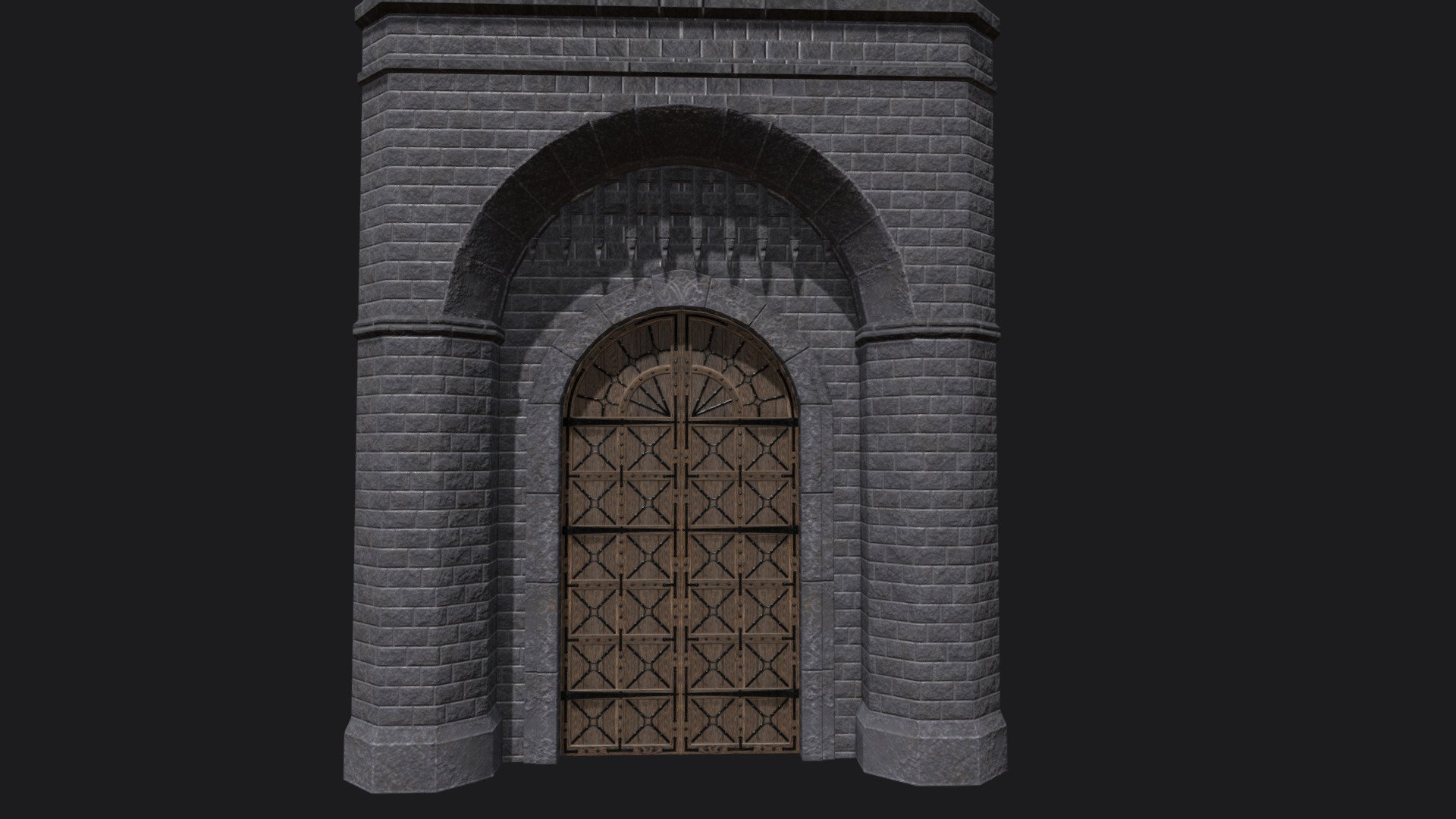 Fortified Gate (WIP) - 3D model by RunemarkStudio [ec0d1d5] - Sketchfab