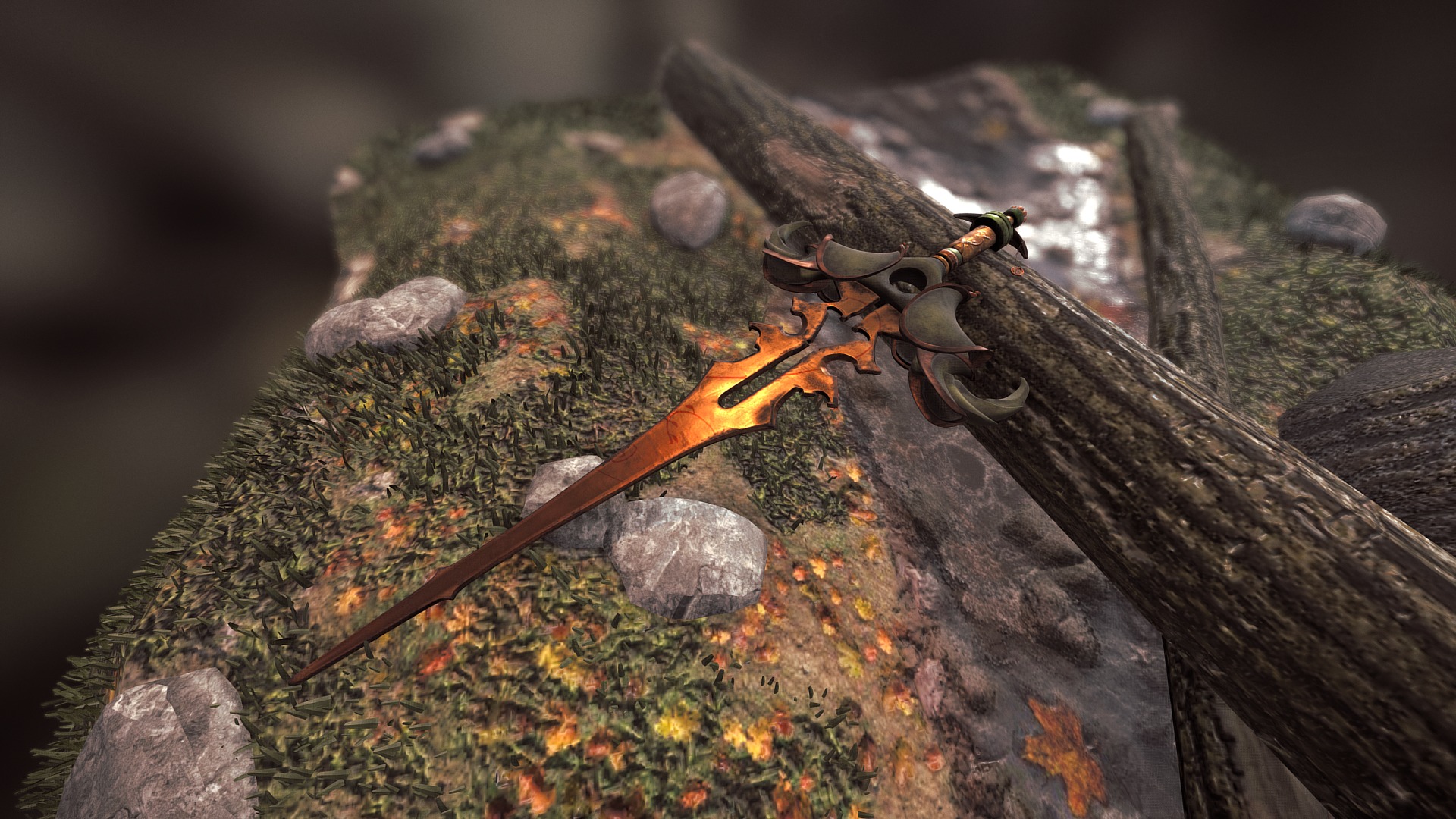 Forgotten Sword - 3D model by Edwinter (@edwinmtz) [ec11a5e] - Sketchfab
