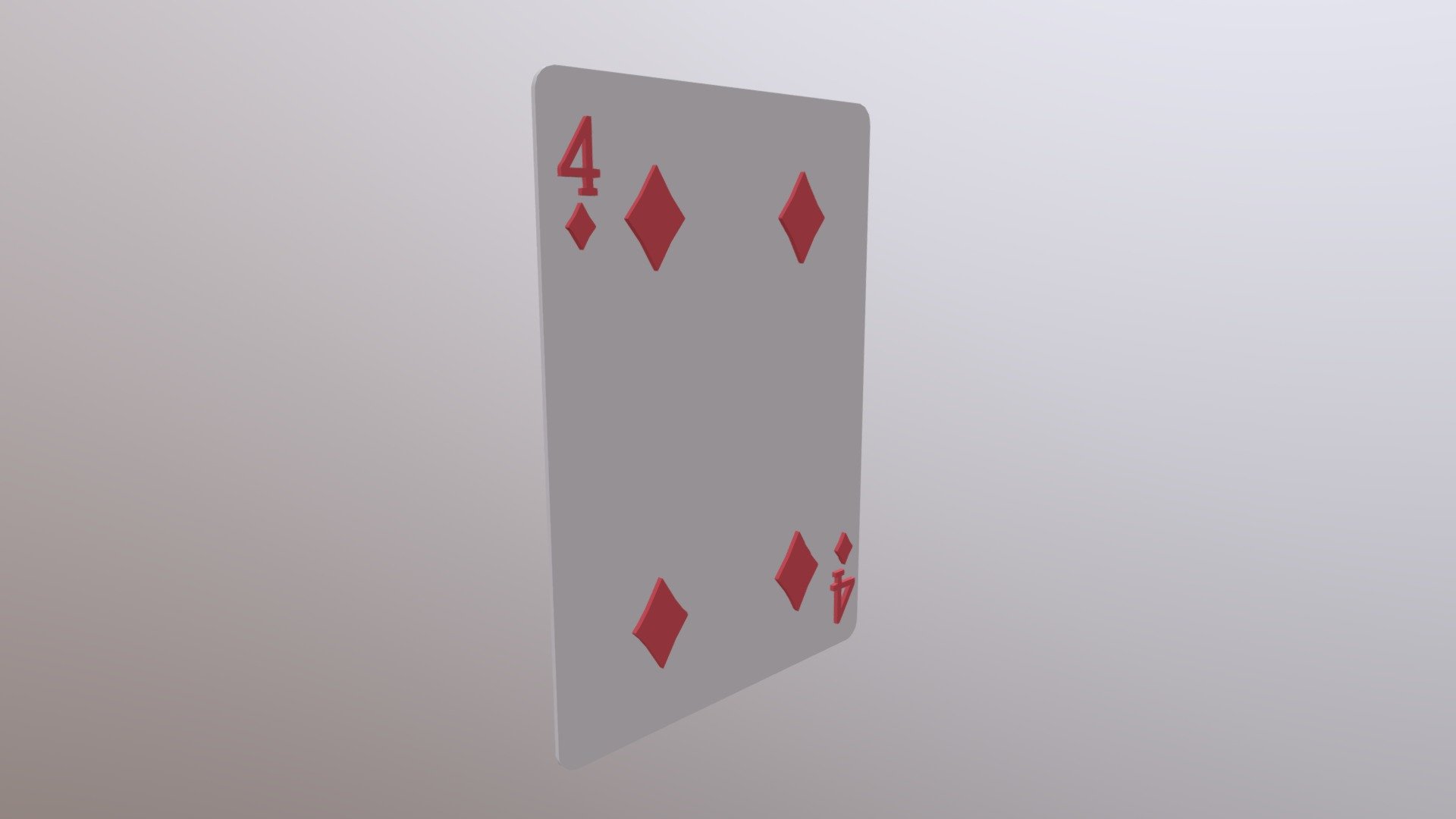 Four of Diamonds - 3D model by Fakush [ec14536] - Sketchfab