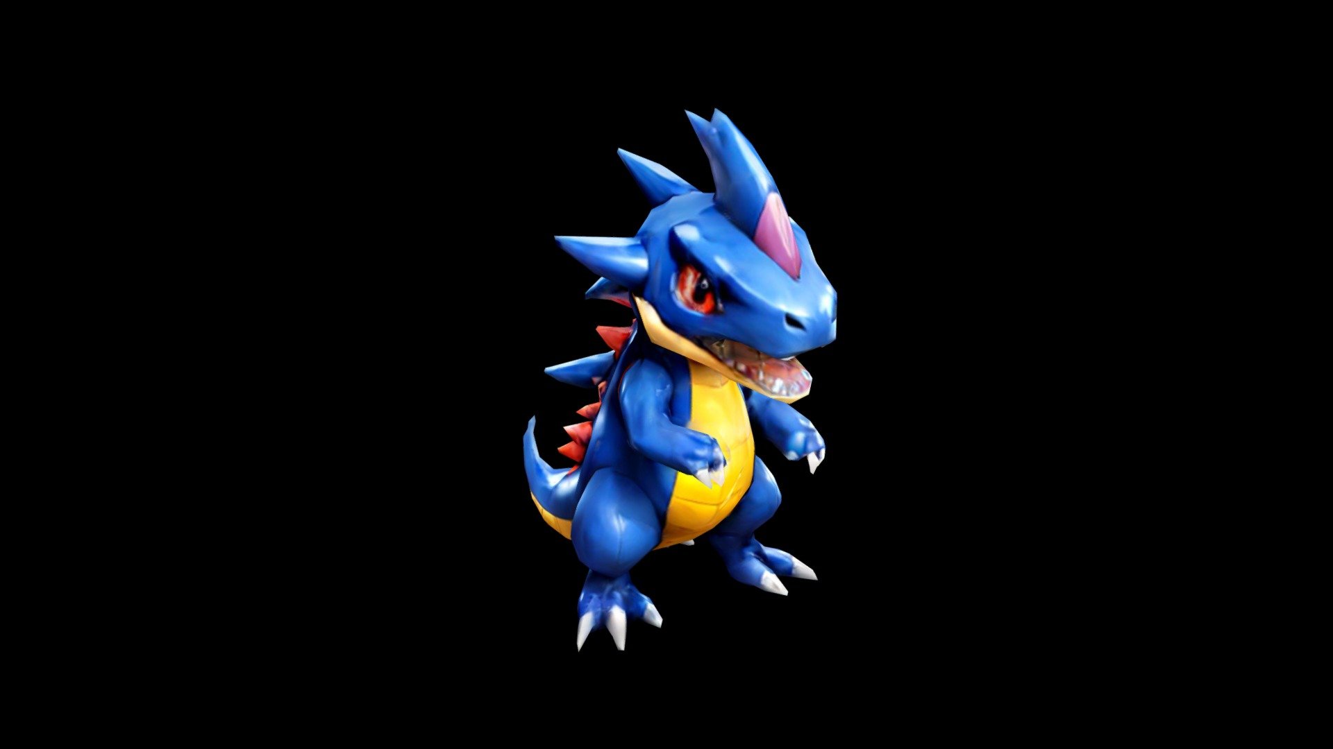 "Blue Electric Tinker A Whimsical Cryptid Illust - Download Free 3D ...