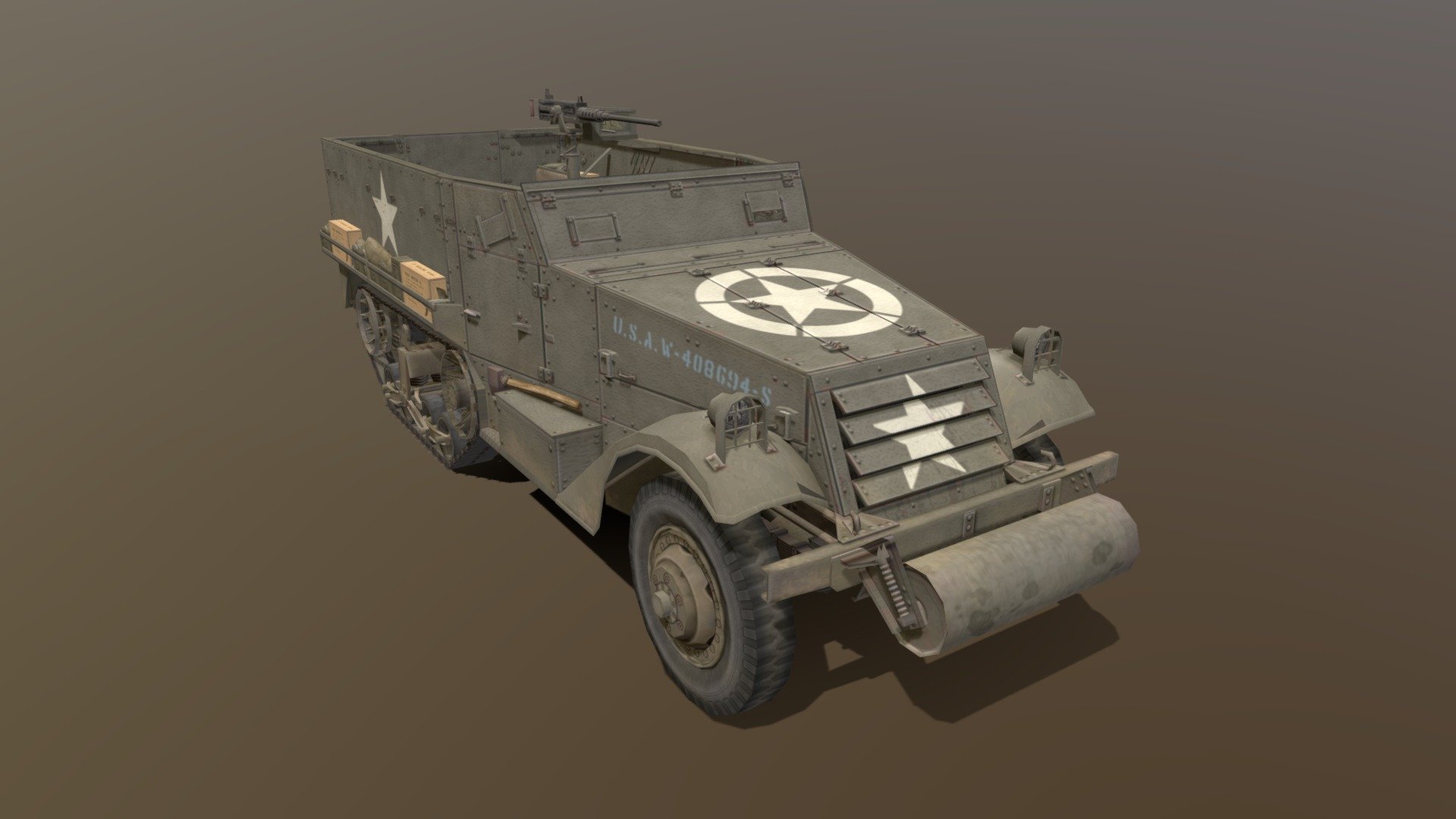 M3 Halftrack - Download Free 3D model by 42manako [ec17c0b] - Sketchfab