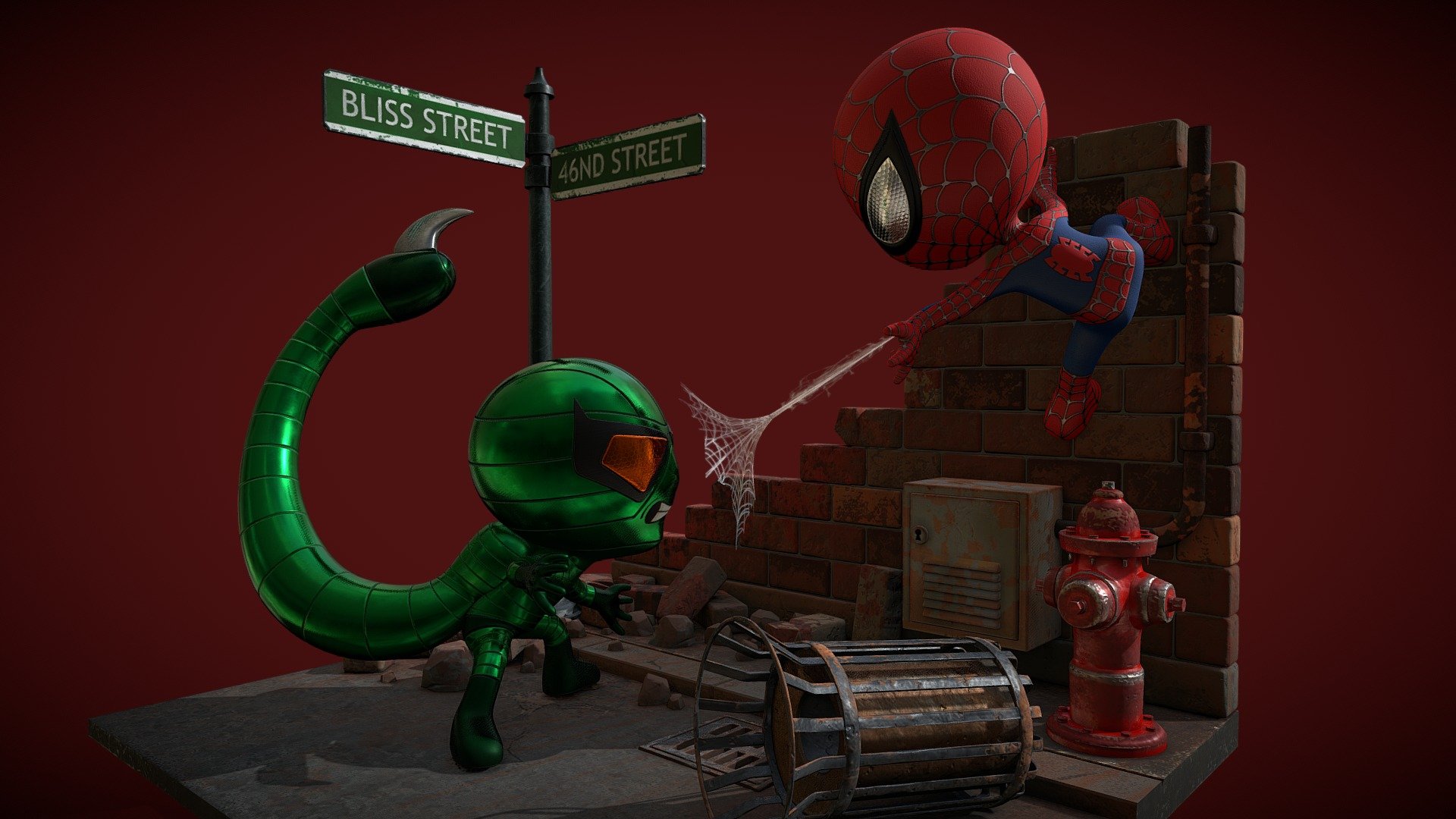 Spiderman Vs Scorpion Toys
