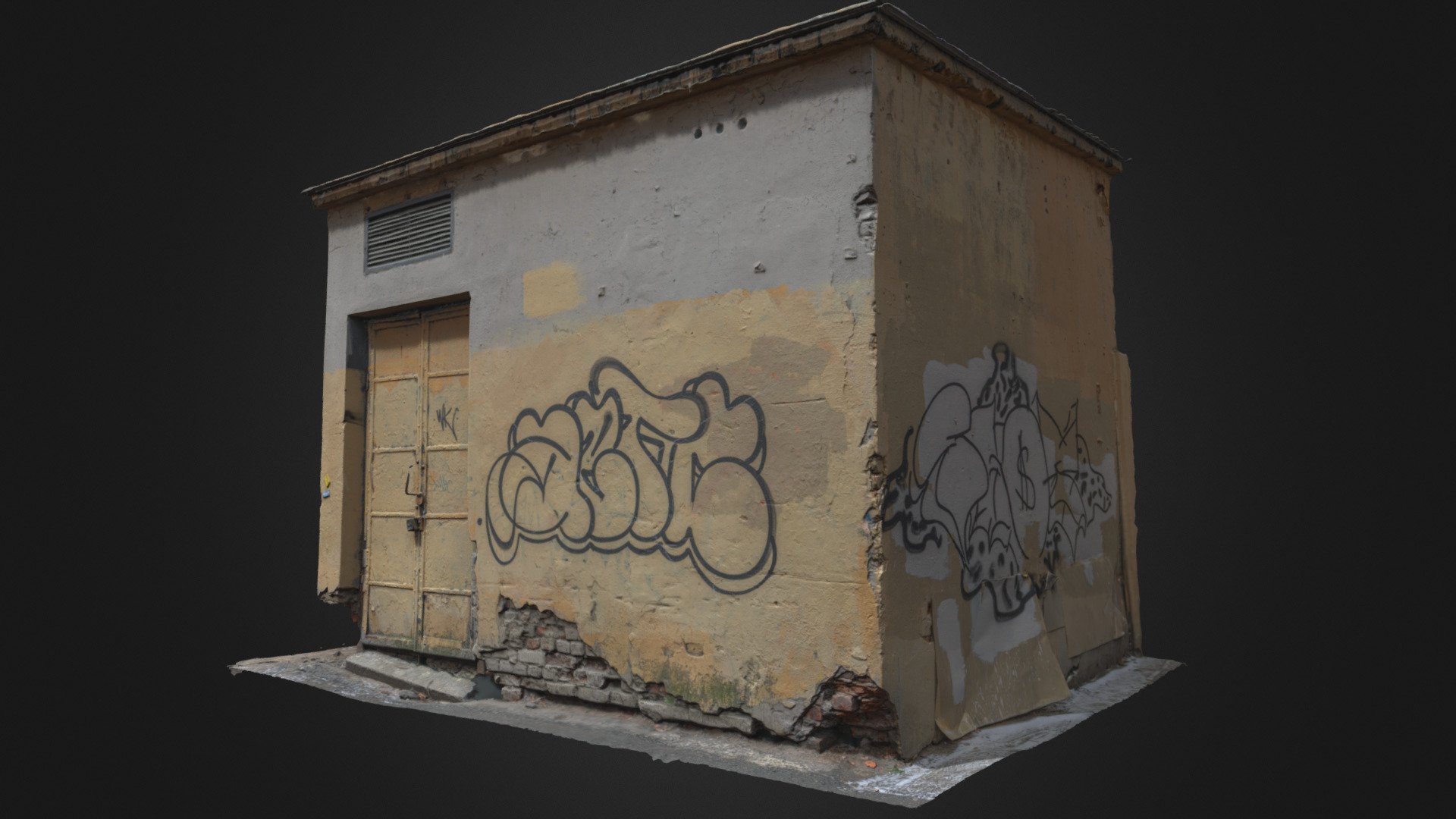 Small old electrical transformer building - 3D model by martinwaters ...