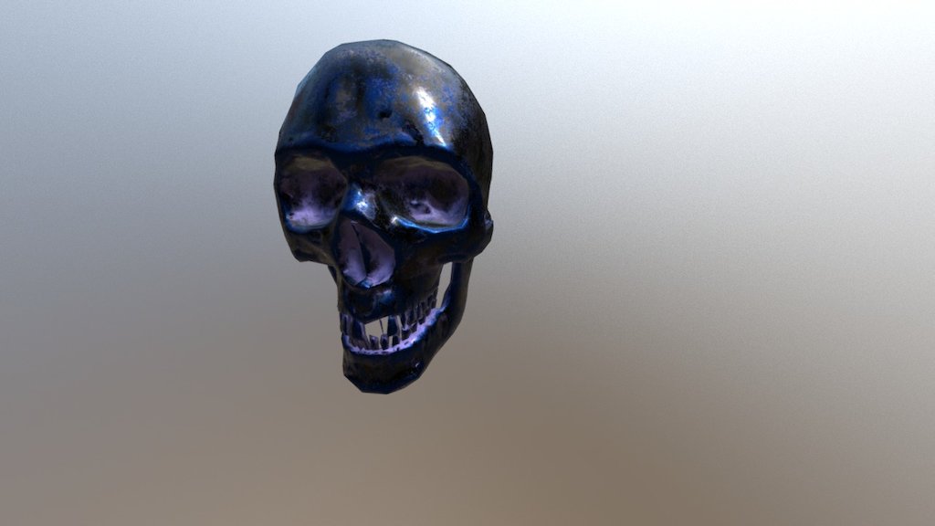 Metal skull - 3D model by AlastairWelch [ec193bd] - Sketchfab