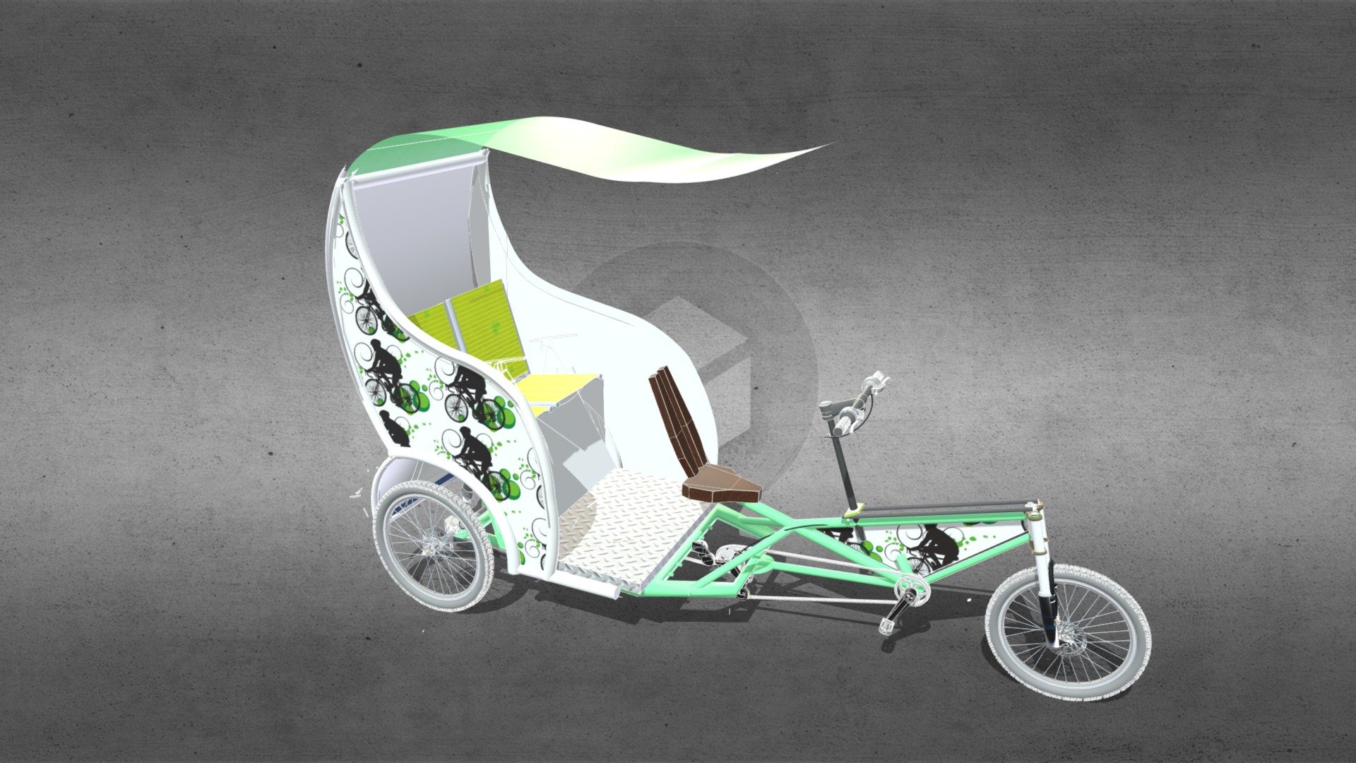 Bicitaxi Lima-Peru - Download Free 3D model by Peru_cargo_bike [ec1ad29 ...