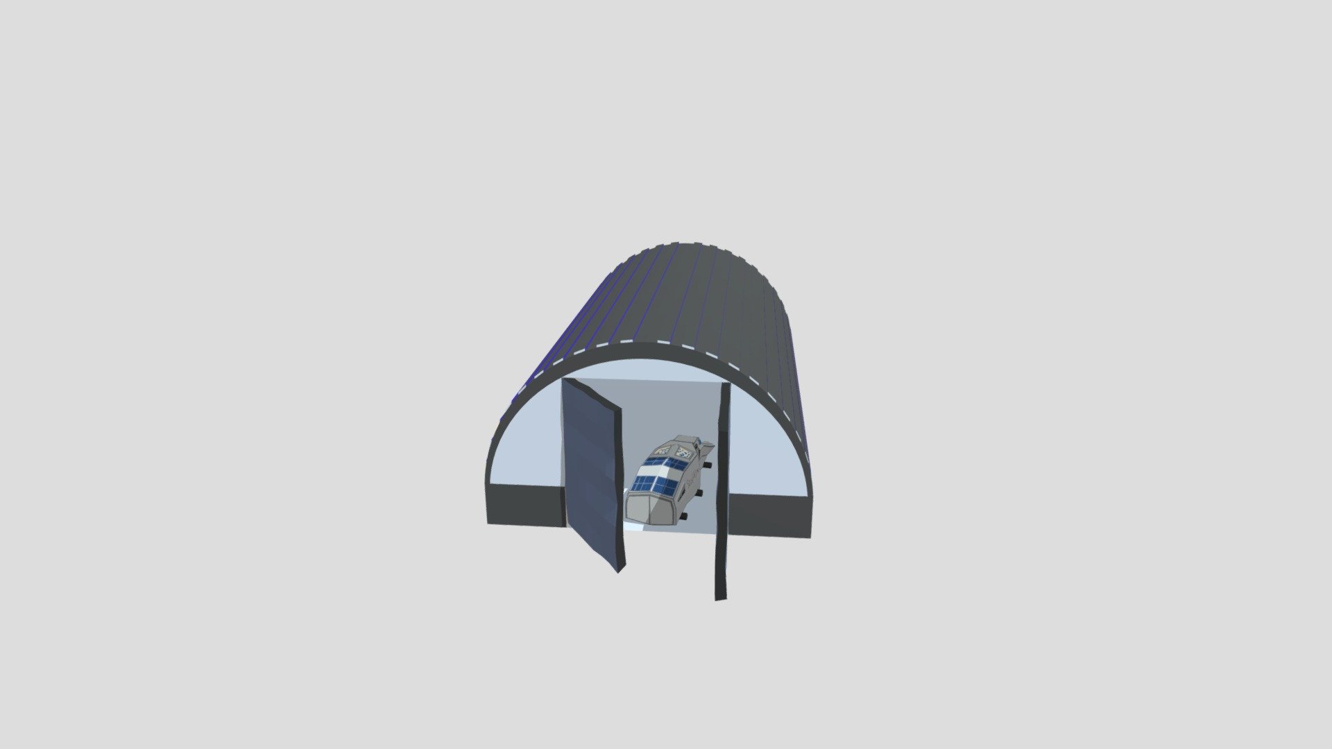 Simple lowpoly storage hangar - Download Free 3D model by rupertlv ...