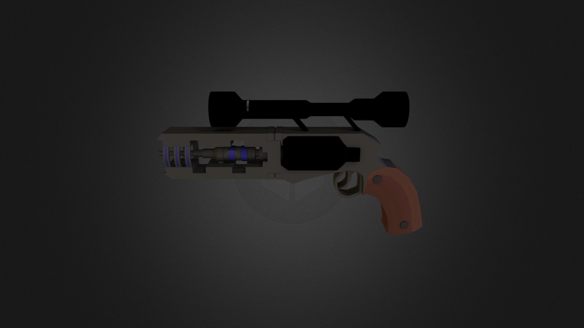 Hand blaster - 3D model by Ben Murphy (@ben_murphy) [ec1d018] - Sketchfab