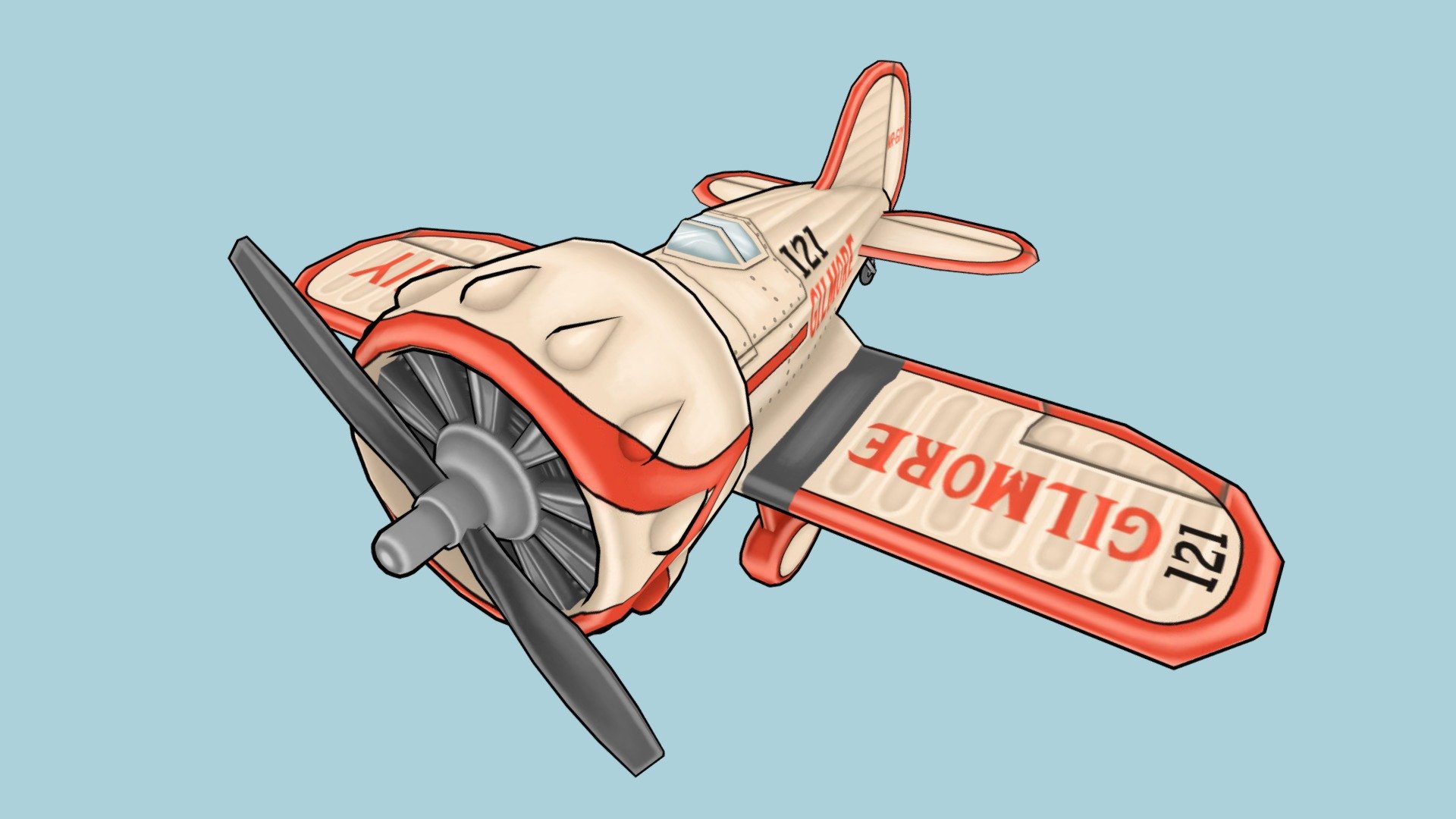 Flying Circus Stylized Aircraft - 3D model by Vera Bernhardt ...