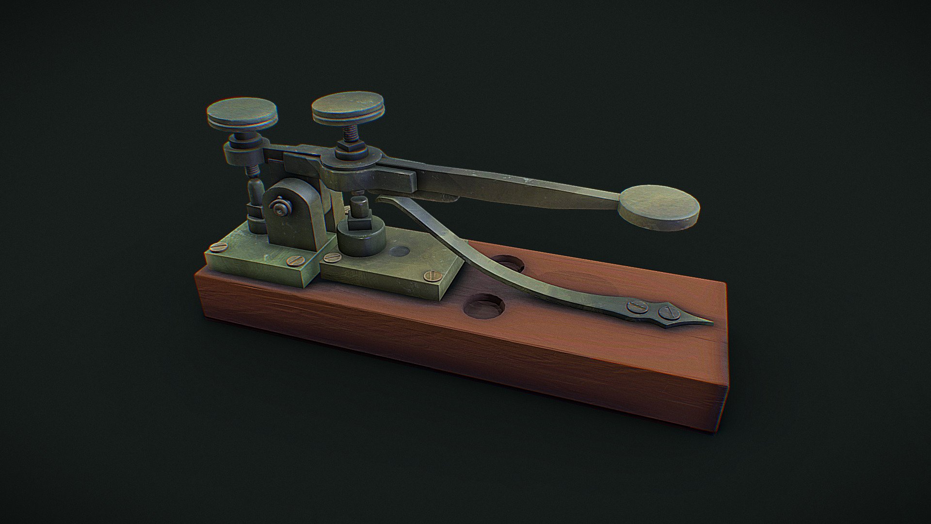 Morse Telegraph - 3D model by ilyaev (Jane) (@ilyaev) [ec1e53a] - Sketchfab