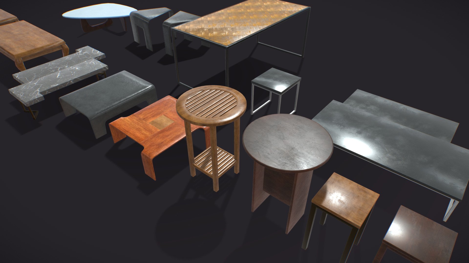 Tables - Buy Royalty Free 3D model by Diagram_Alley [ec1f738 ...