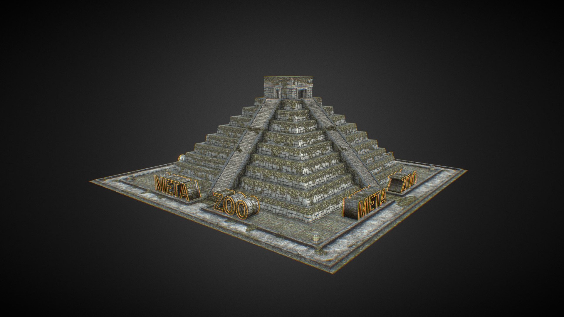 MetaZoo Mayan Temple - 3D model by SangoOfTheEast [ec20529] - Sketchfab