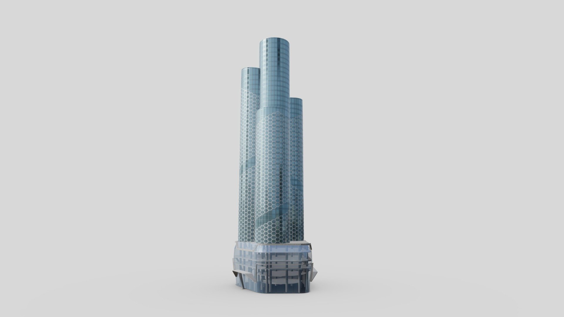 QIMC tower - Qatar doha - Buy Royalty Free 3D model by 1Quad (@1.Quad ...