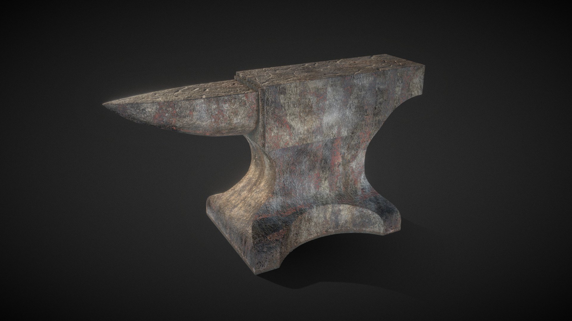 Rusty Worn Anvil - 3D model by polygon_hyena [ec2313f] - Sketchfab