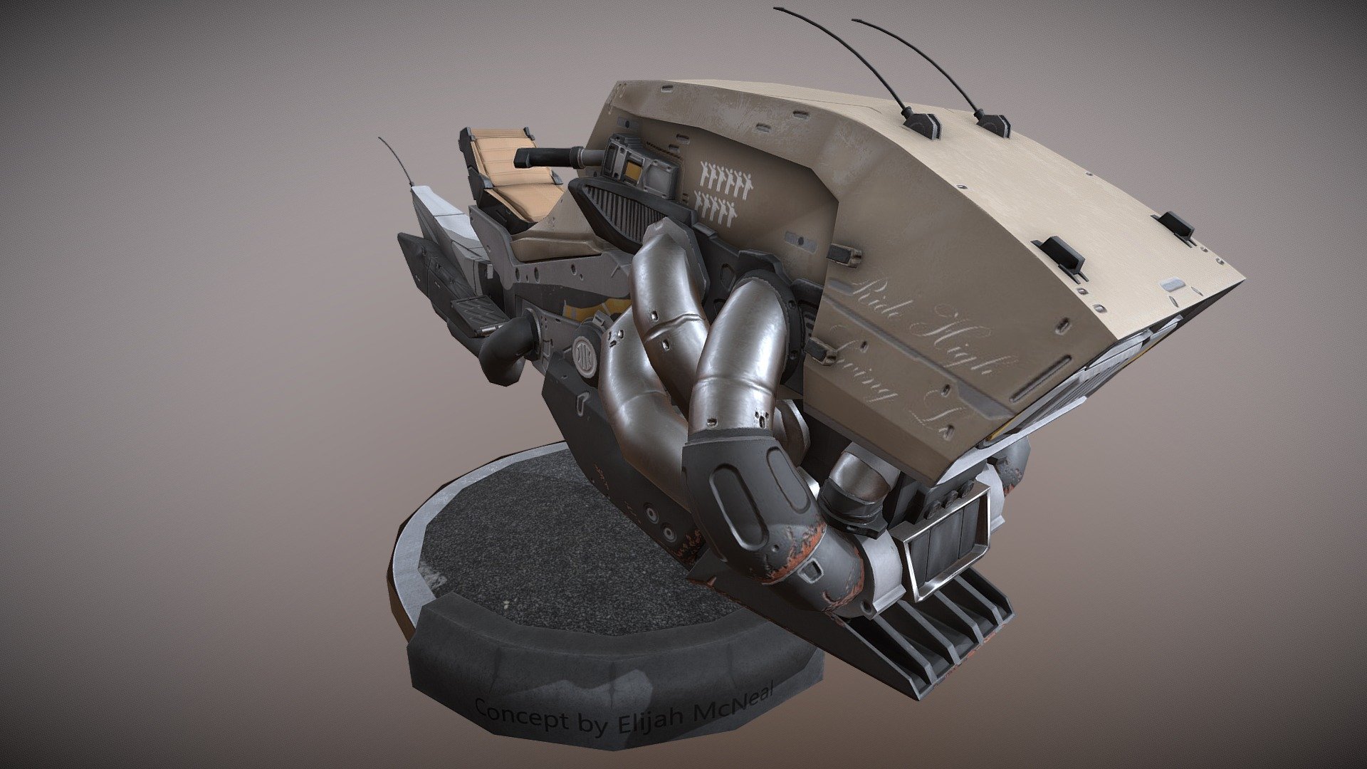 Duster Bike - 3D model by GabrielLaForge [ec2668b] - Sketchfab