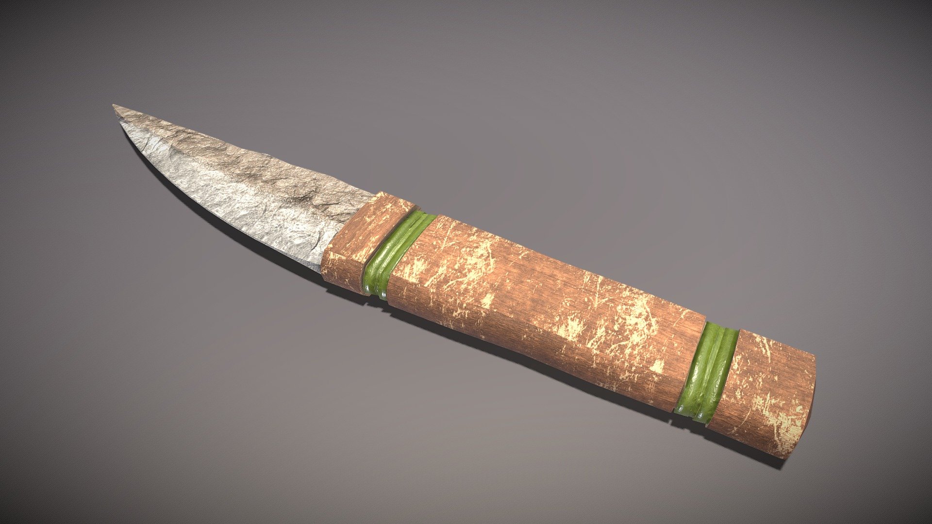 Primitive Skinning Knife - 3D model by Sanahara [ec271d9] - Sketchfab