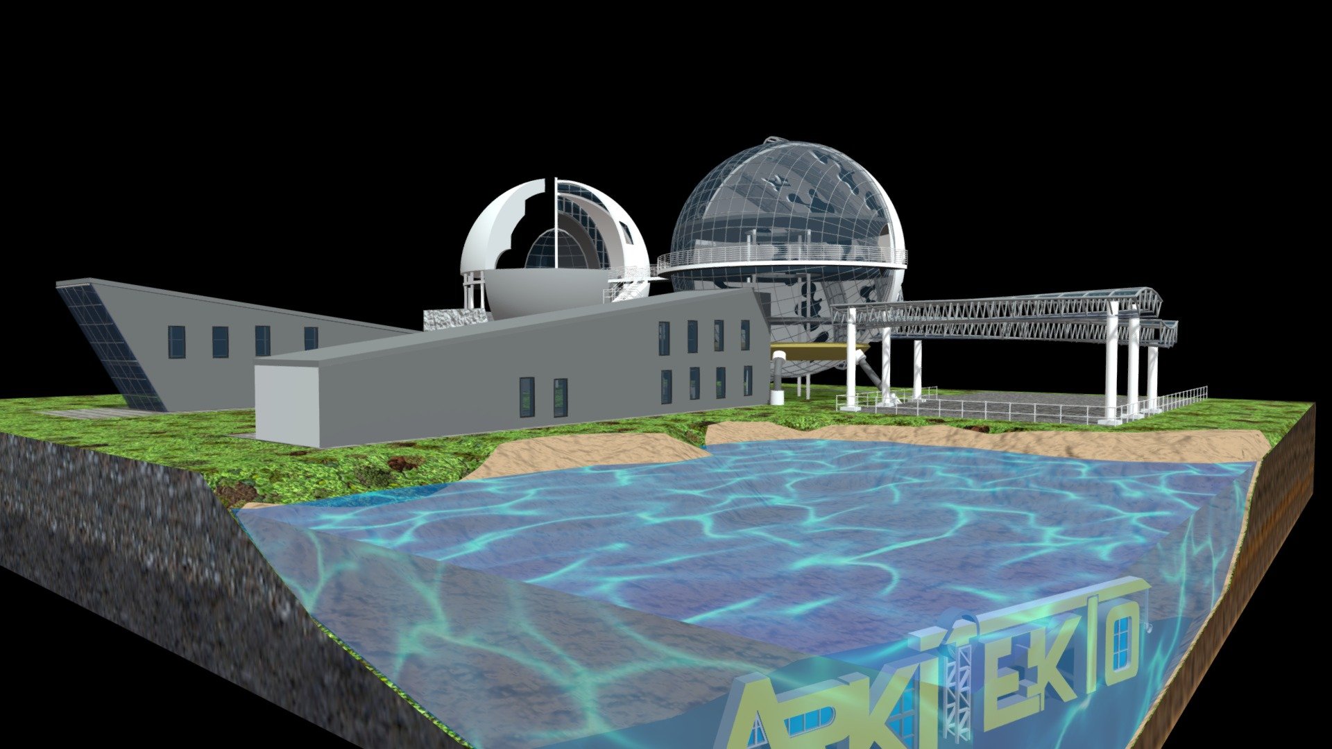 ORGANISK PARAMETRISK SENTRAL - - 3D model by . (@grouparkitektonorge ...