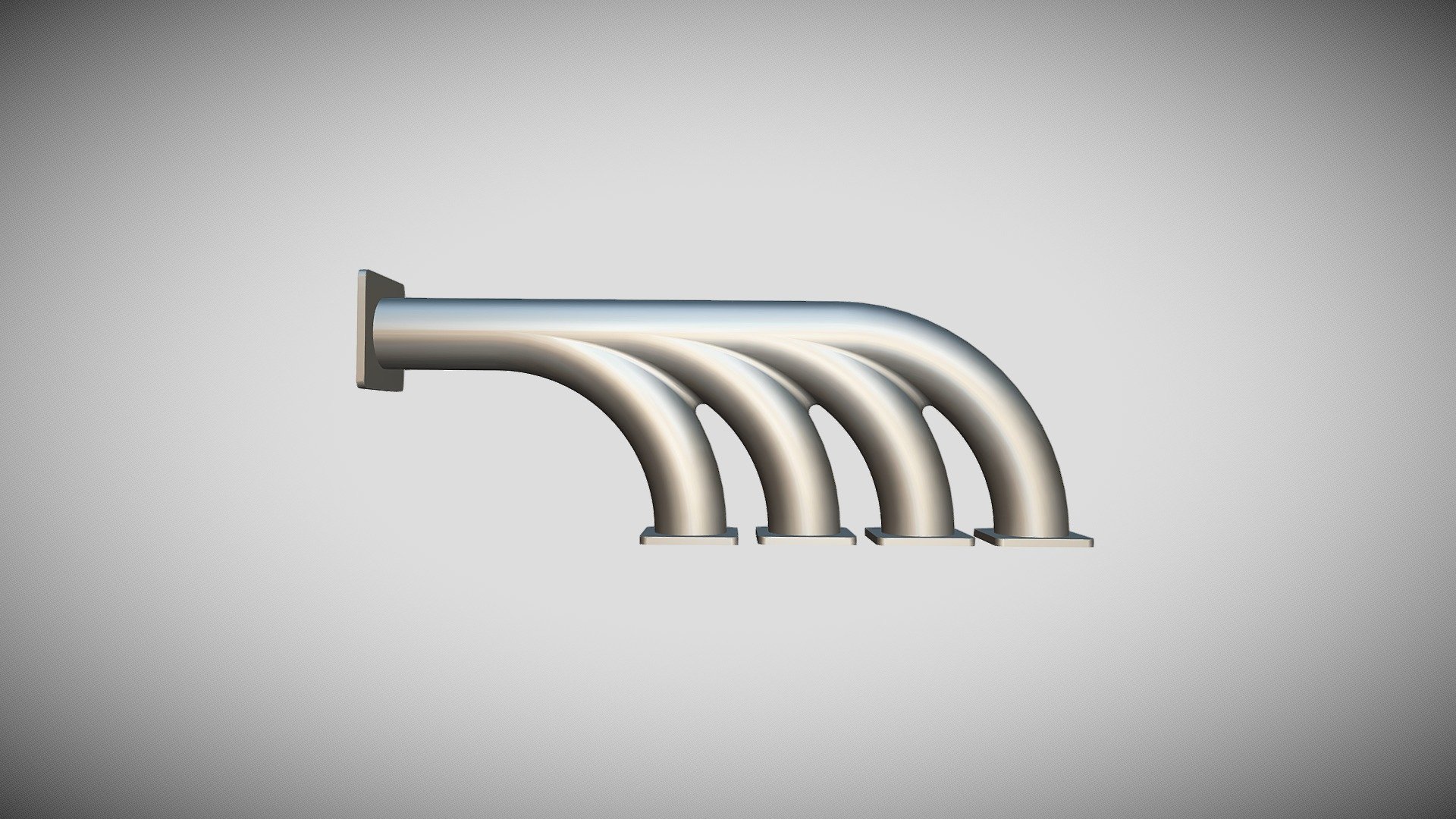 Exhaust Manifold - Download Free 3D model by AnsysLearn [ec292e2 ...