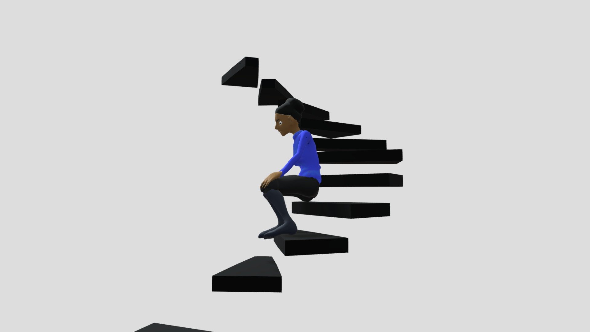 Stairs - 3D model by singingstranger [ec2b1de] - Sketchfab