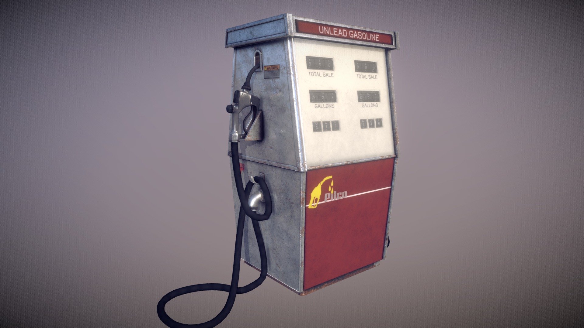 Gas Pump - 3D model by elcanetay [ec2c510] - Sketchfab