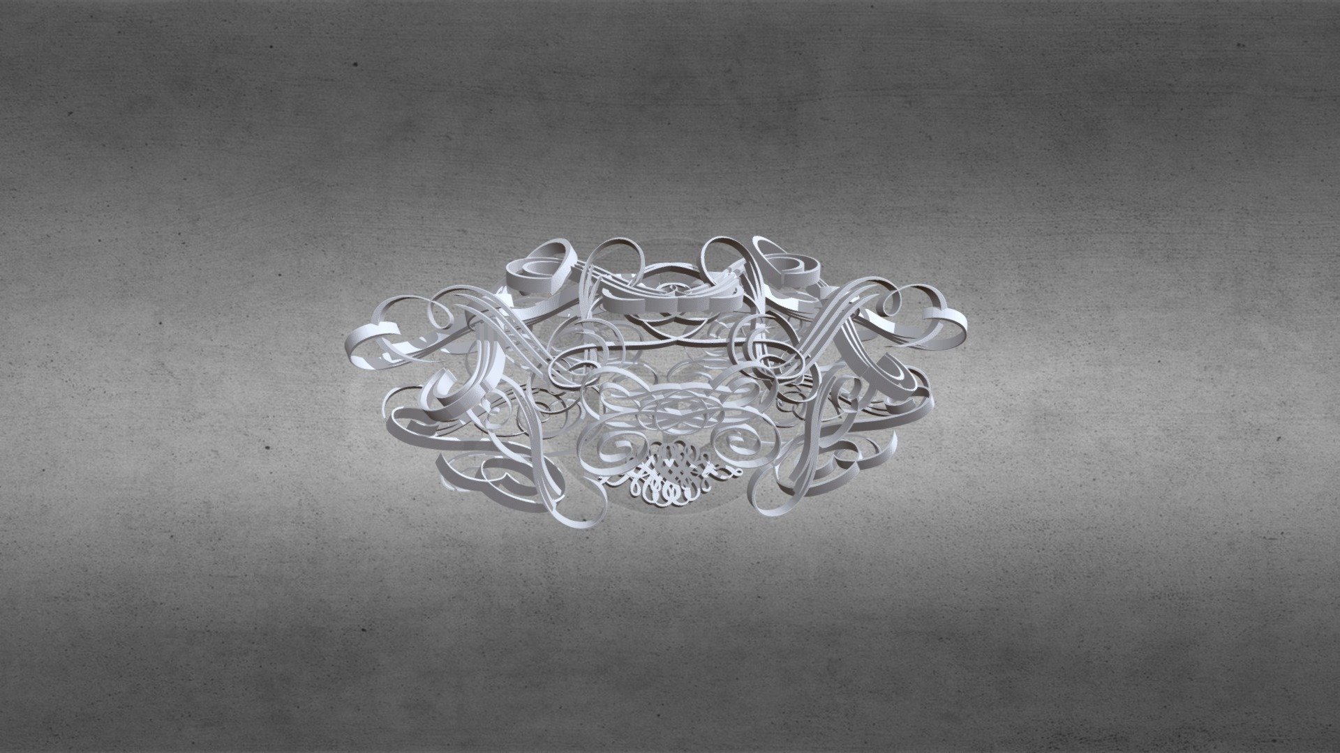 BAROQUE ORNAMENTS - Glyphs Nymph 01 - 3D model by stillpointx [ec2e288 ...