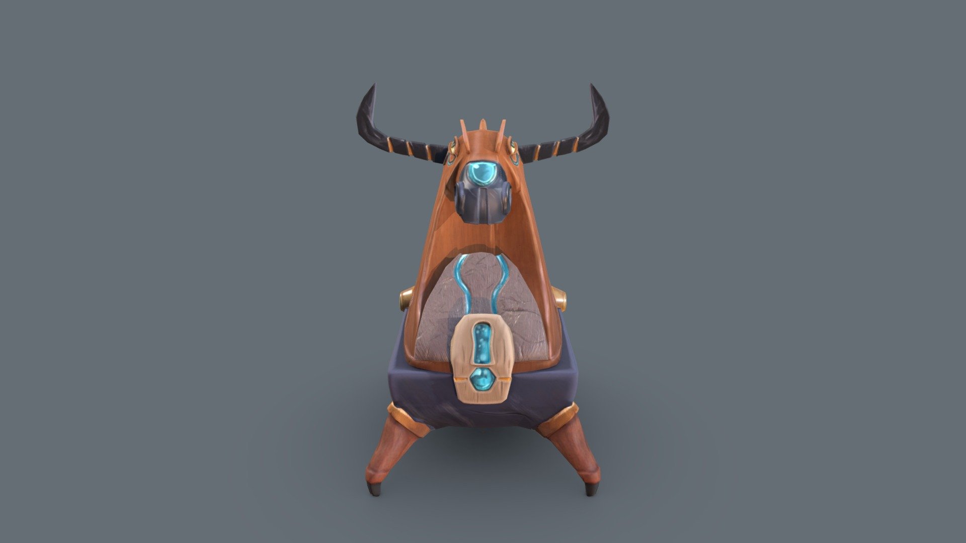 3D Game Prop Stylized Bull - 3D model by CristinaMarie [ec2f85a ...