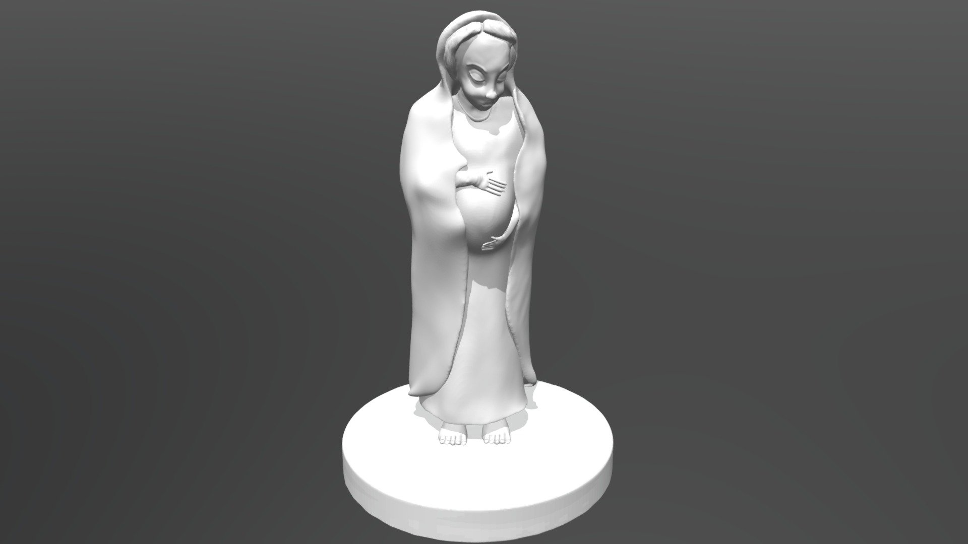 Virgin Mary 3D Print - 3D model by mker10qq [ec3011f] - Sketchfab