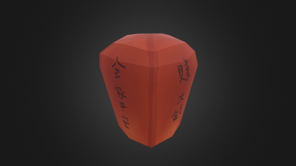 Sky Lantern - 3D model by eileenpeng [ec301c7] - Sketchfab