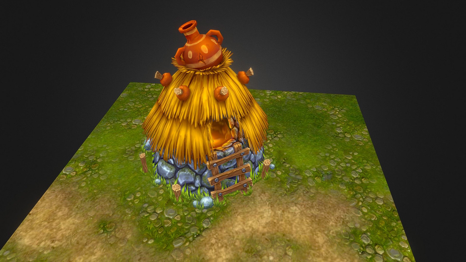 Small Fantasy Hut - 3D model by SimonBSummers (@simonb) [ec32d91 ...