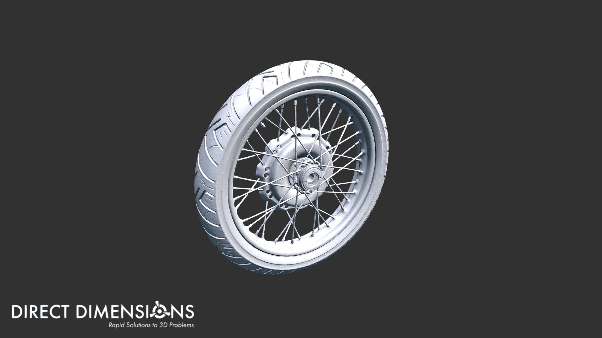 Motorcycle Wheel - 3D model by Direct Dimensions (@dirdim) [ec33973 ...