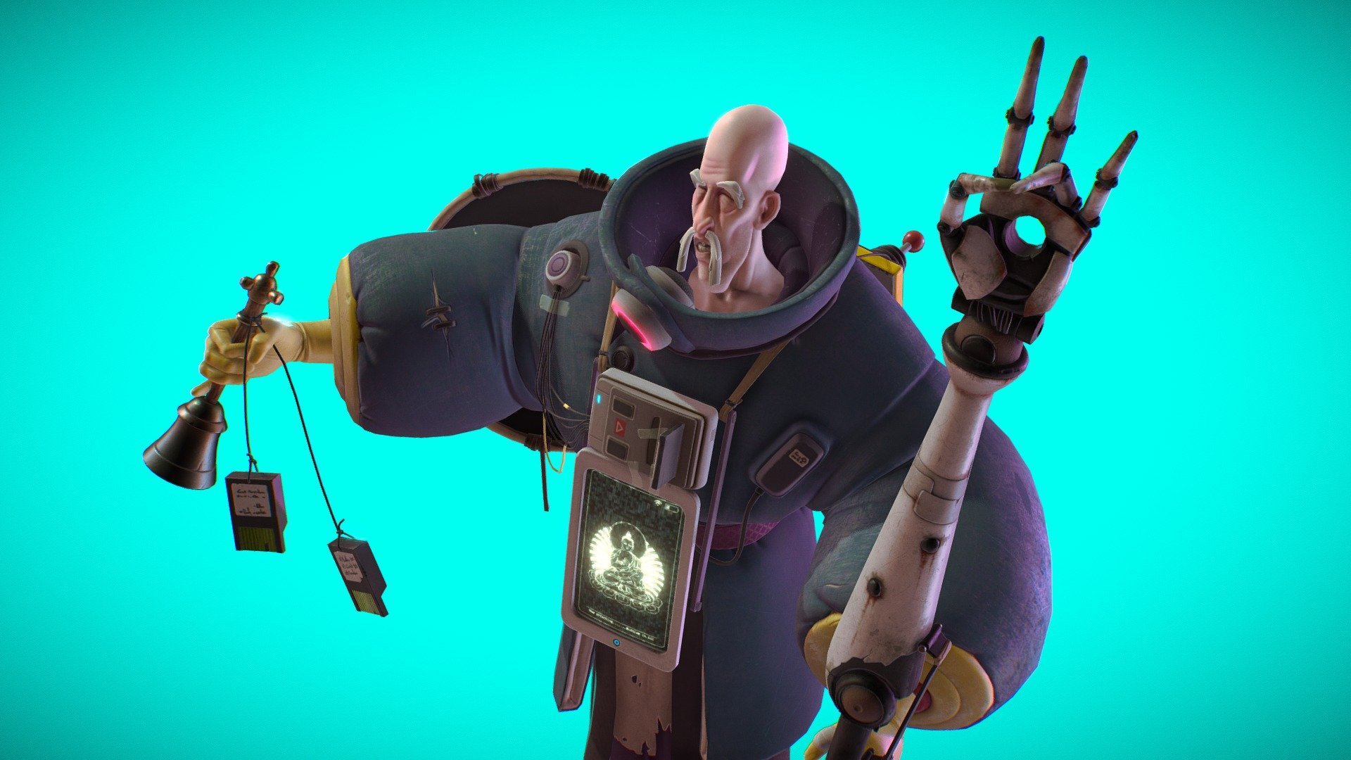 Priest-O-Matic - 3D model by Agelos Apostolopoulos (@arkoudi) [ec33a29 ...