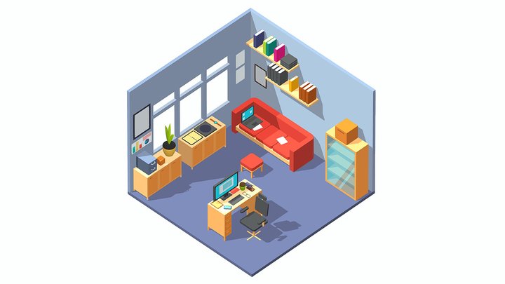 Offices 3D models - Sketchfab