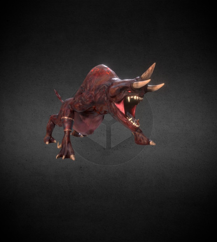 Horned Monster - 3D model by Malbers Animations (@malbers.shark87 ...
