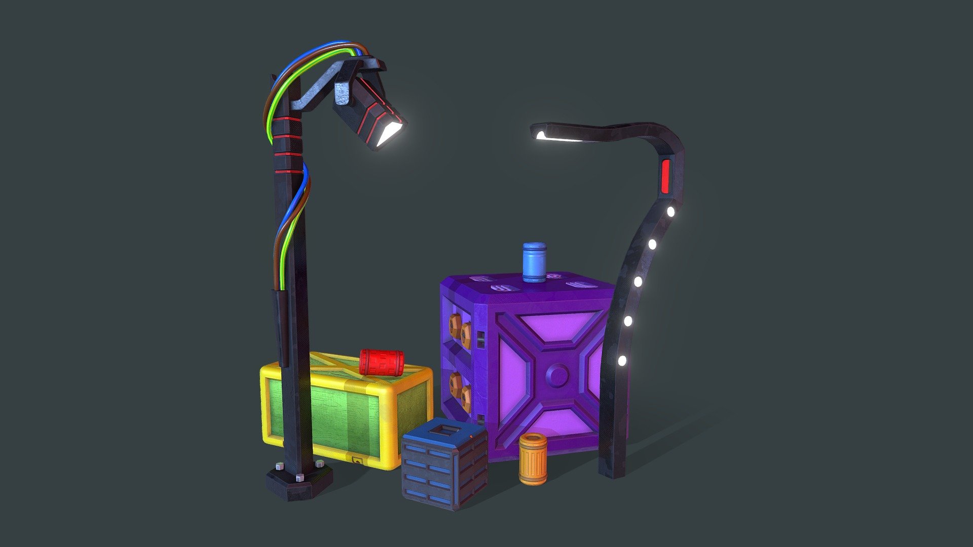Sci-fi props - 3D model by Hallgeir Tyribakken (@Tyr1bakk3n) [ec38086 ...