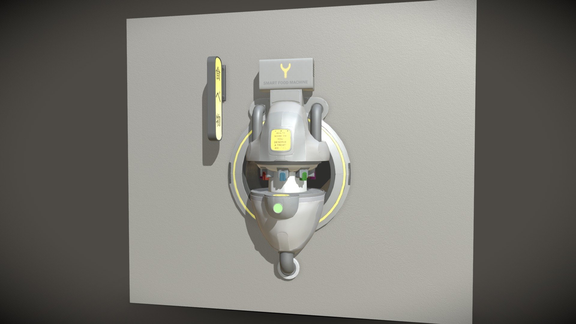 Artstation Challenge: Smart Food Machine - 3D model by Kay Huang ...