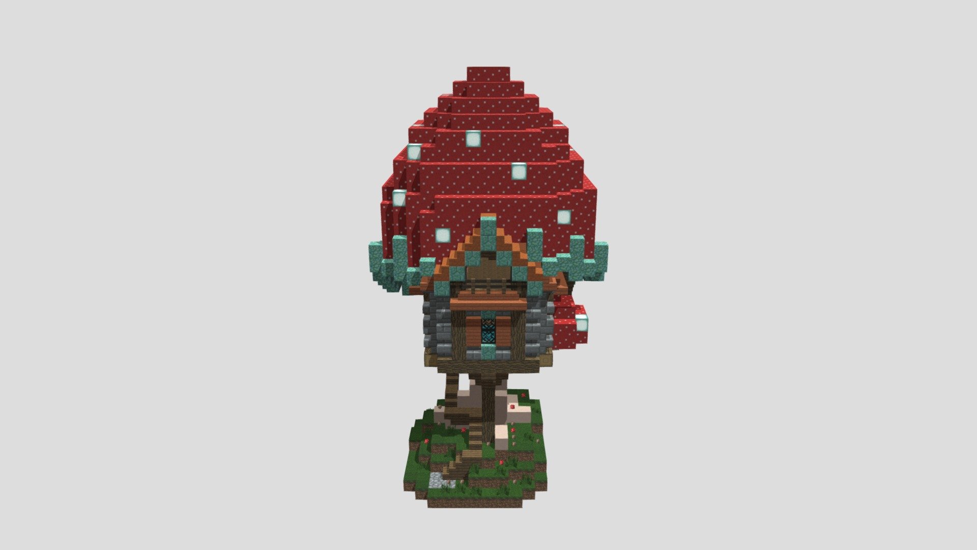 Mushroom House (minecraft) - Download Free 3D model by TdoubleU8 ...