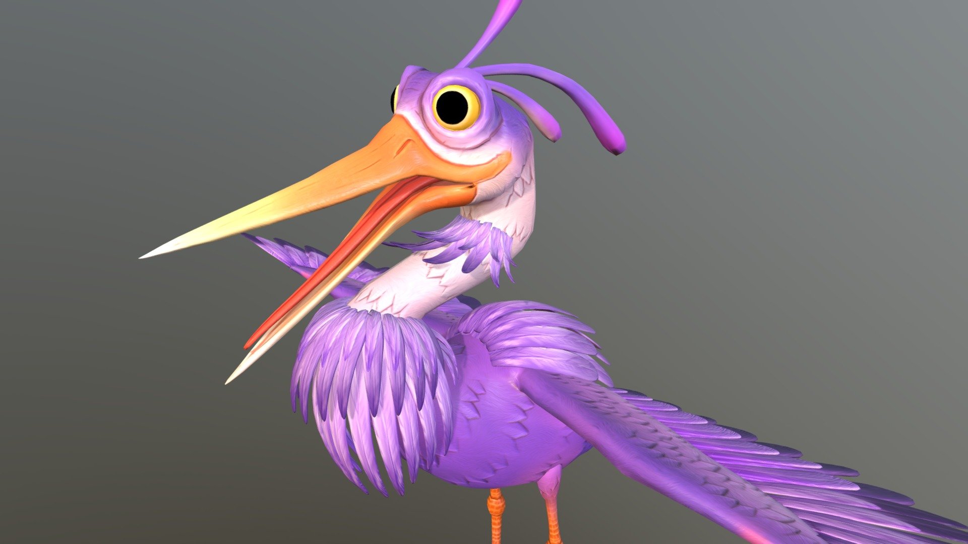 Heron_Bird - Buy Royalty Free 3D model by cgwings (@chandansingh512 ...