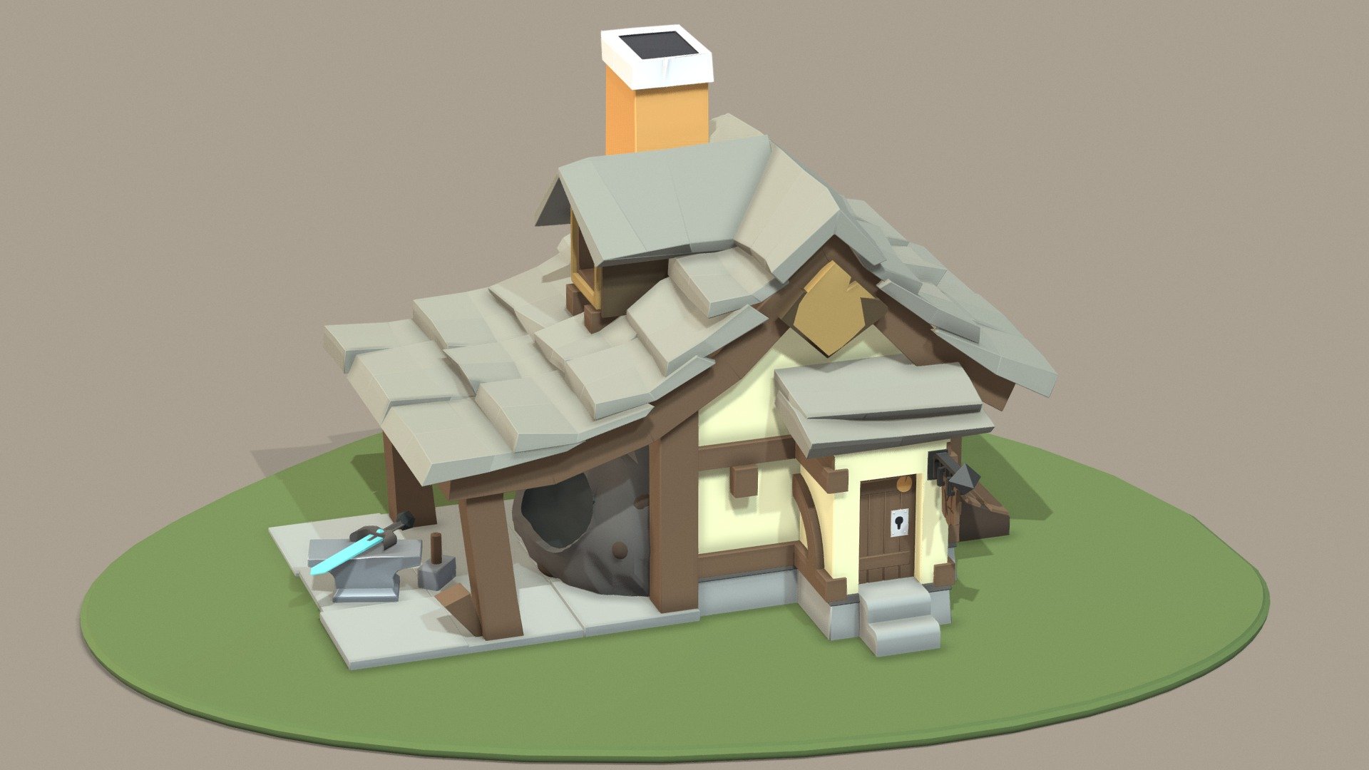 Forge - Download Free 3D model by KattyLi [ec3f6f6] - Sketchfab